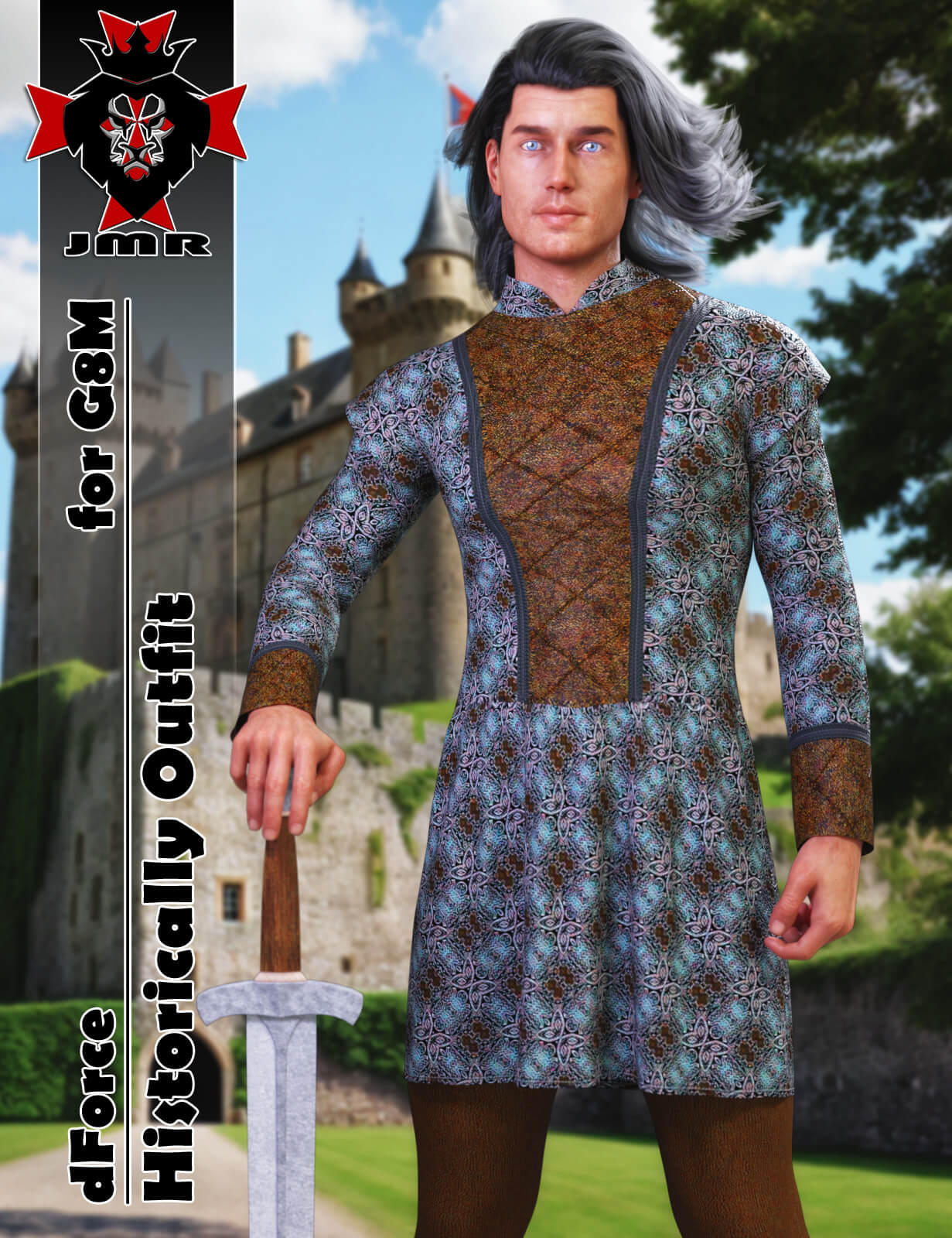 JMR dForce Historically Outfit for G8M - Daz Content by JaMaRe