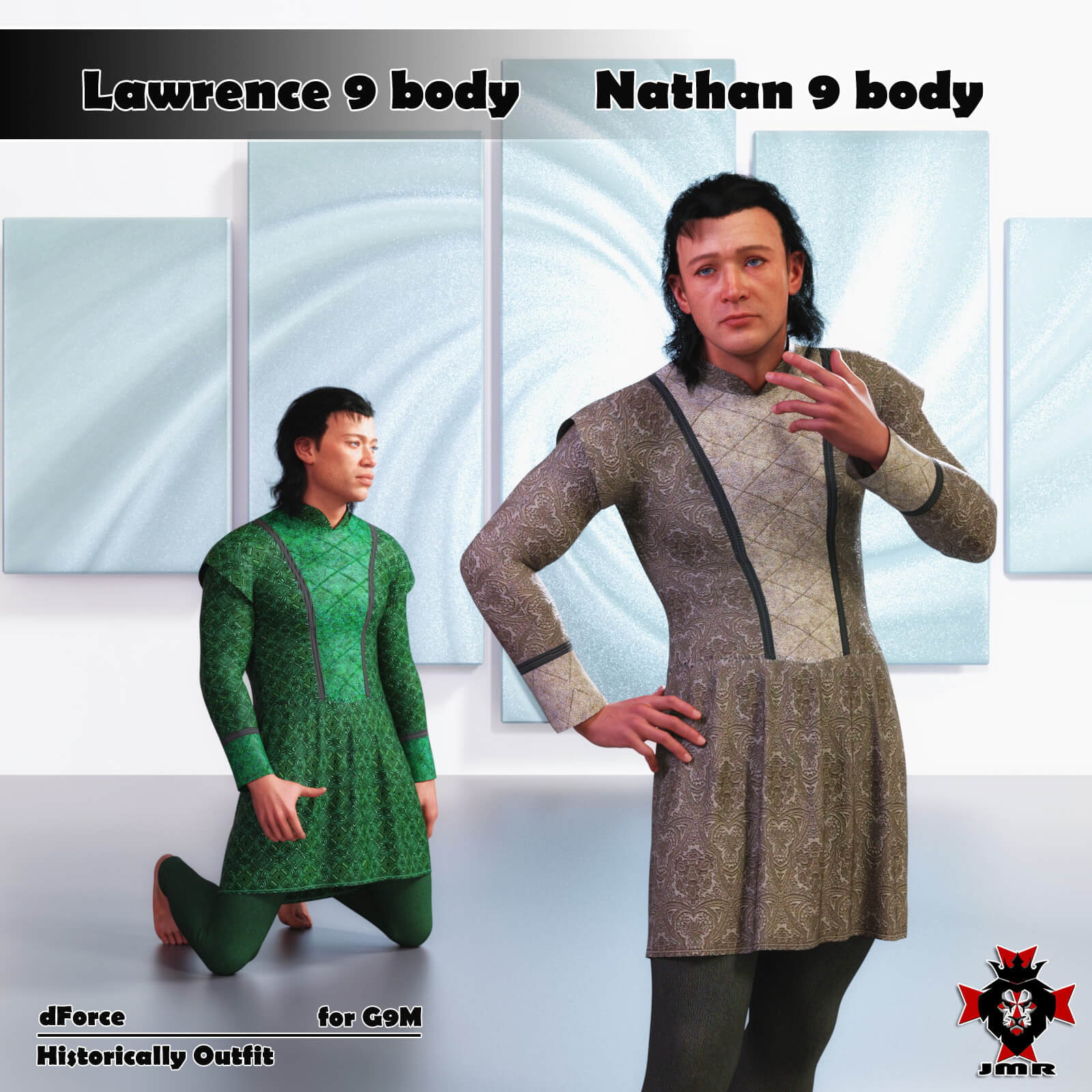 JMR dForce Historically Outfit for G9M - Daz Content by JaMaRe