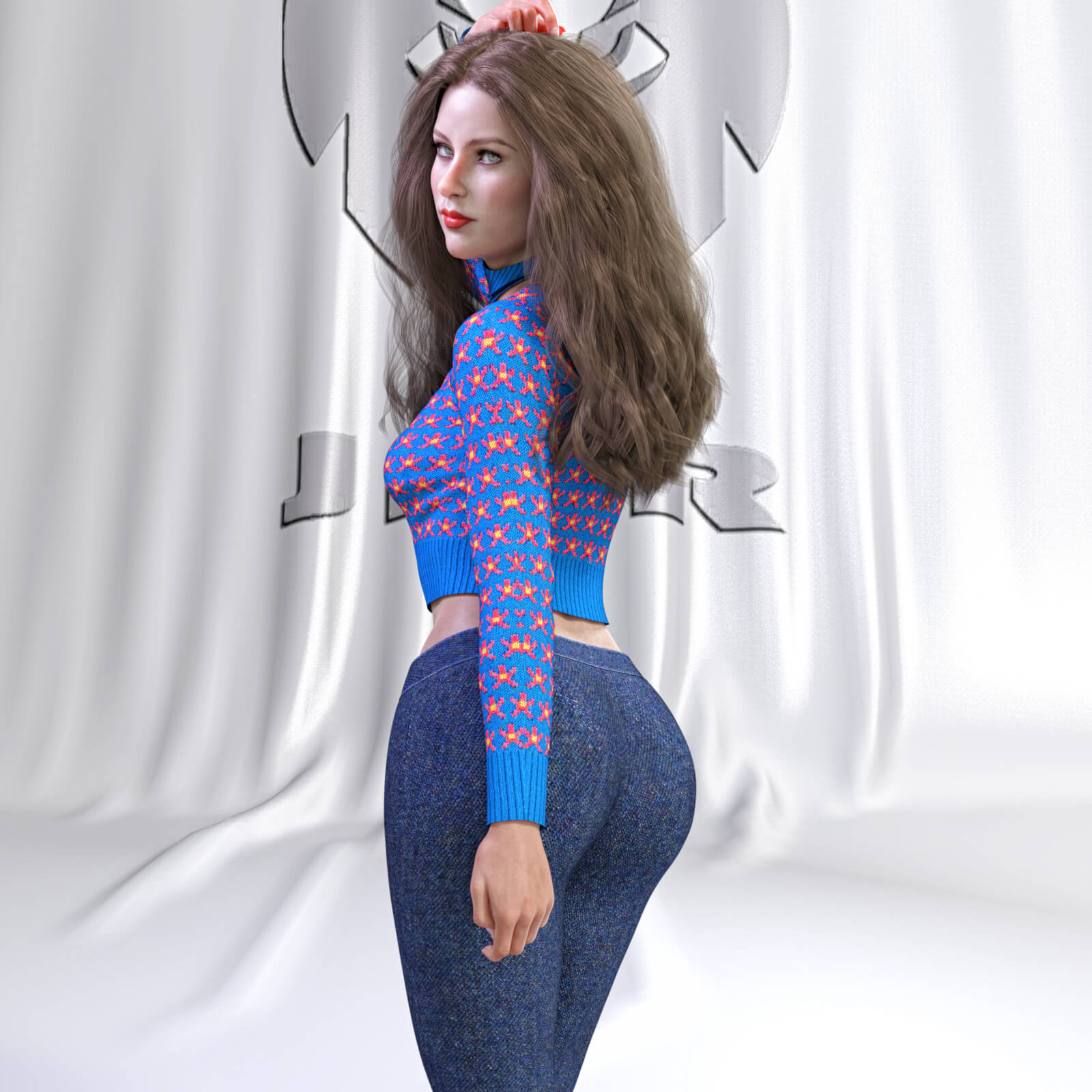 JMR dForce Jitka Turtleneck Sweater for G8F - Daz Content by JaMaRe