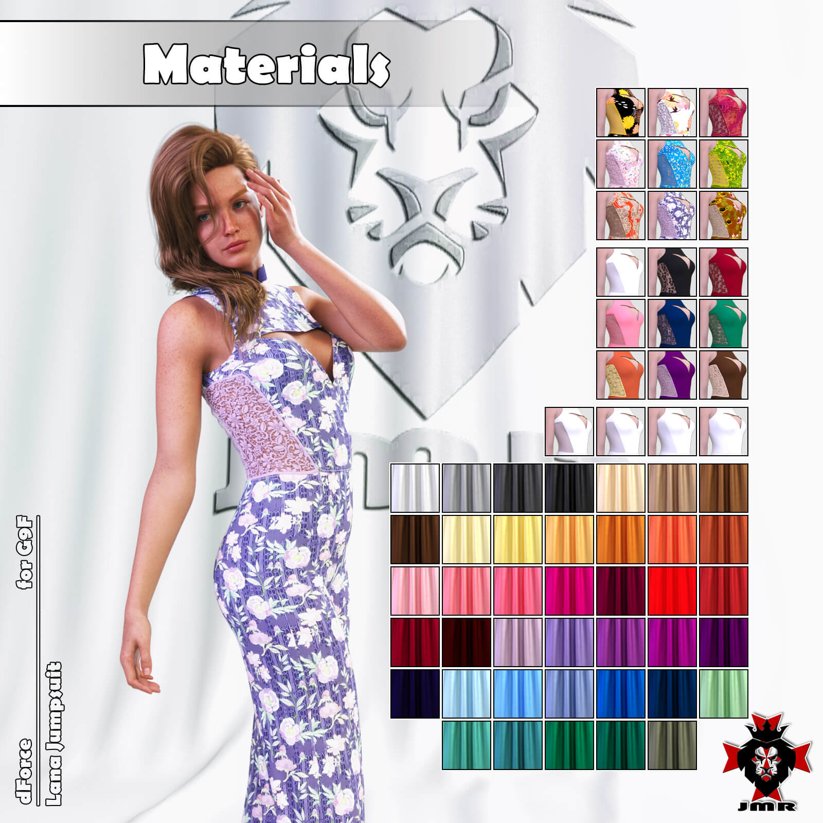 JMR dForce Lana Jumpsuit for G9F - Daz Content by JaMaRe