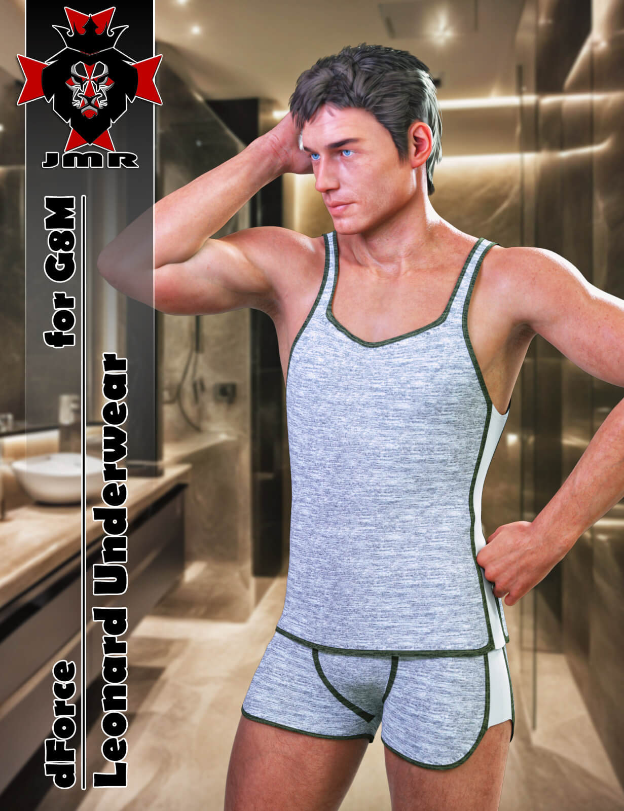 JMR dForce Leonard Underwear for G8M - Daz Content by JaMaRe