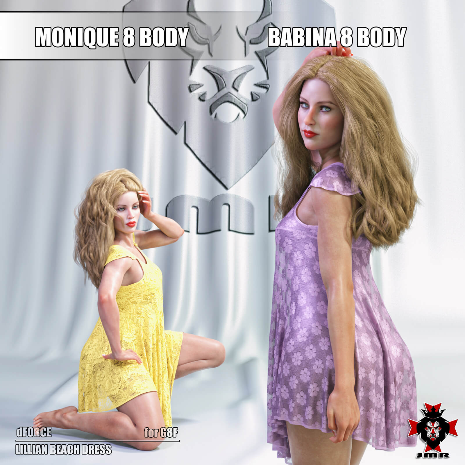 JMR dForce Lillian Beach Dress for G8F - Daz Content by JaMaRe