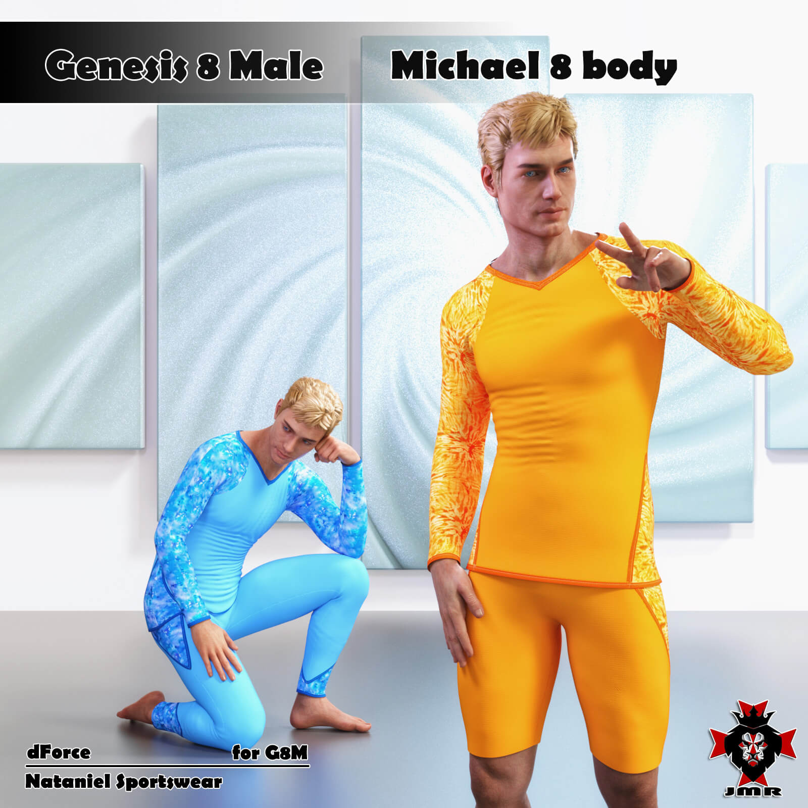 JMR dForce Nataniel Sportswear for G8M - Daz Content by JaMaRe