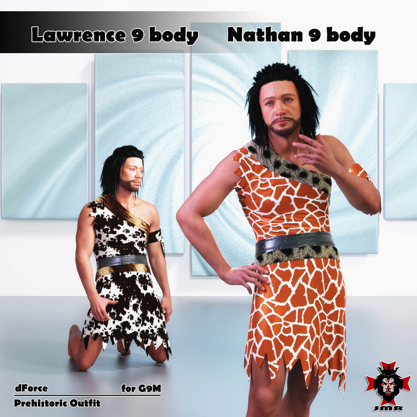 JMR dForce Prehistoric Outfit for G9M - Daz Content by JaMaRe