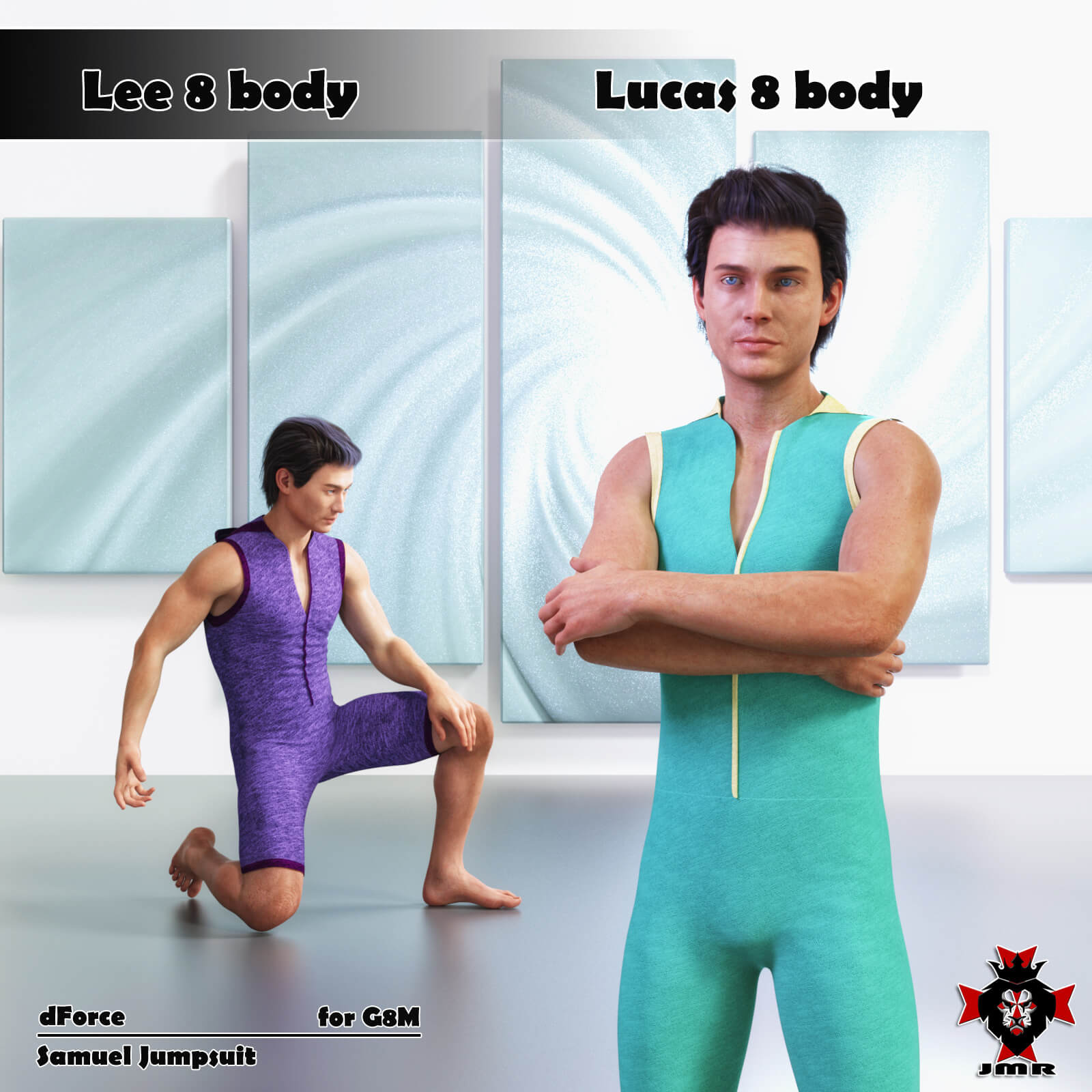 JMR dForce Samuel Jumpsuit for G8M - Daz Content by JaMaRe