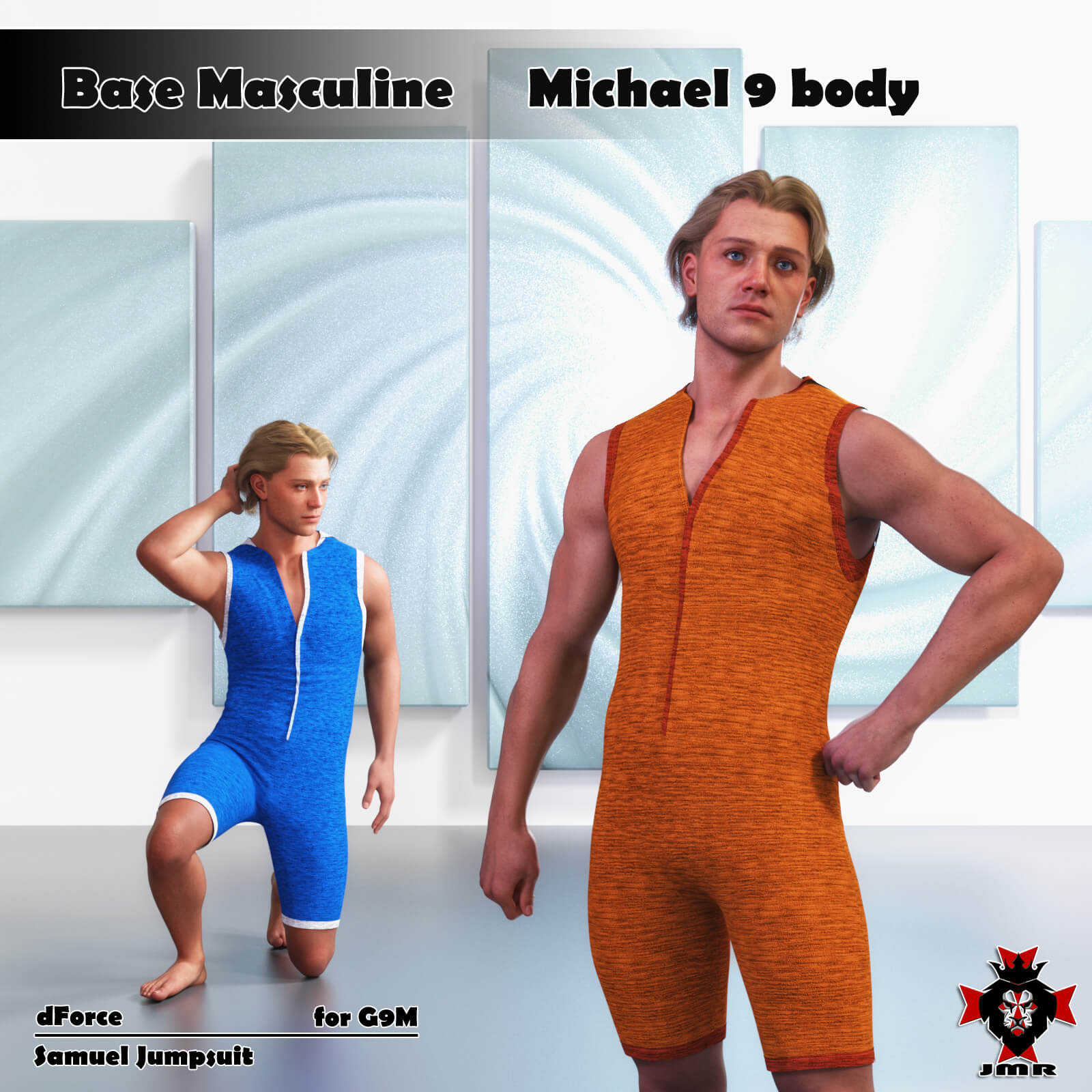 JMR dForce Samuel Jumpsuit for G9M - Daz Content by JaMaRe