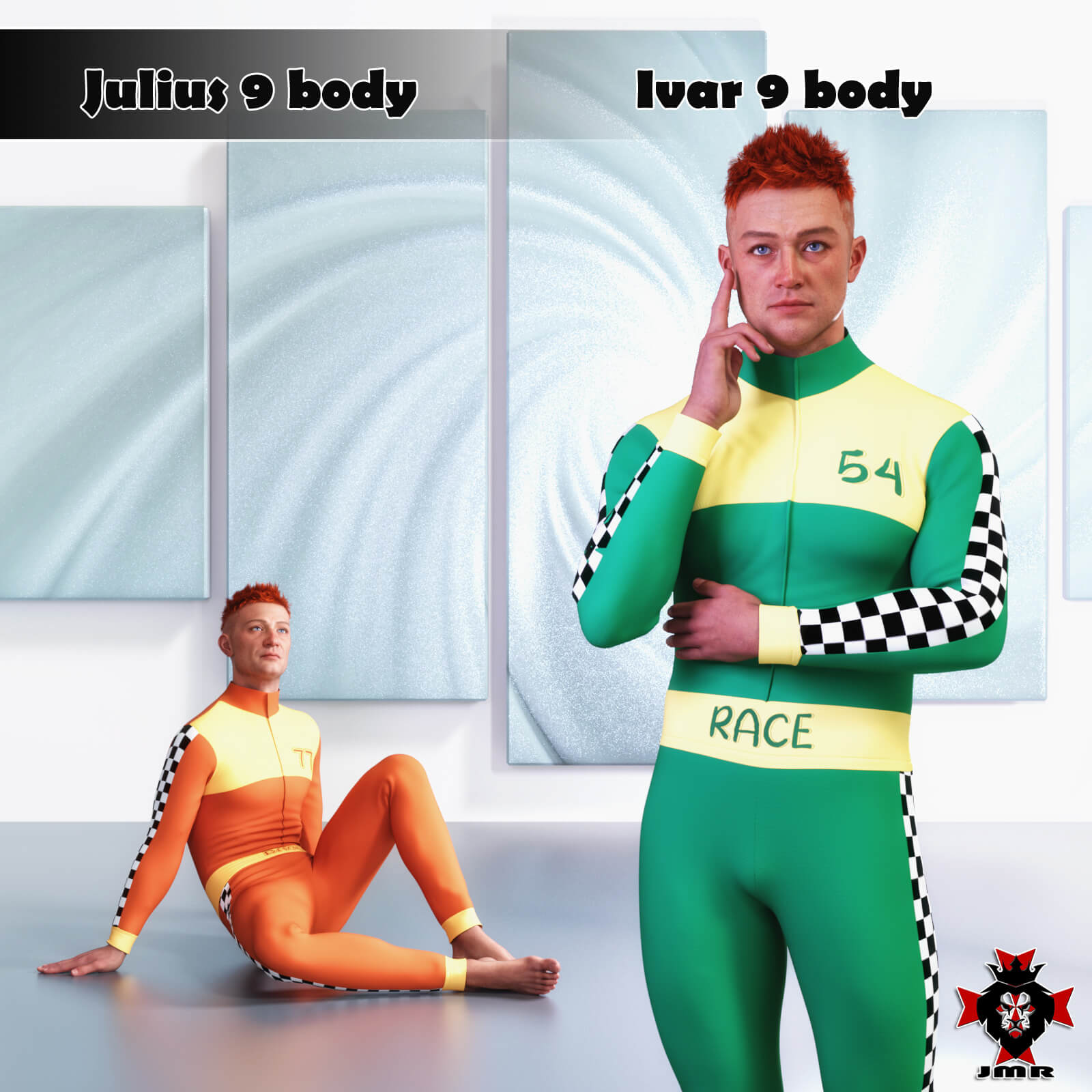 JMR dForce Sven Racing Suit for G9M - Daz Content by JaMaRe