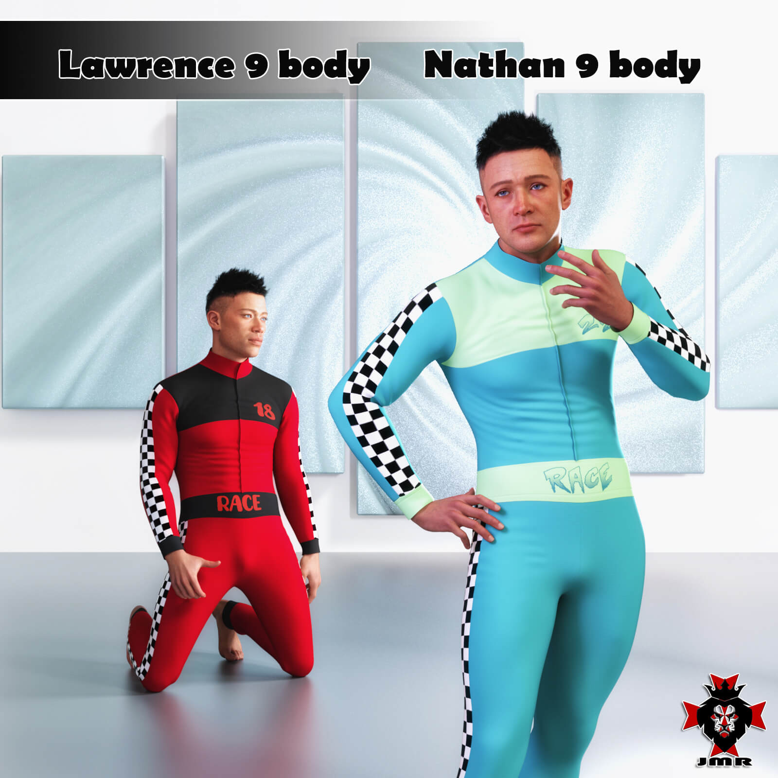 JMR dForce Sven Racing Suit for G9M - Daz Content by JaMaRe