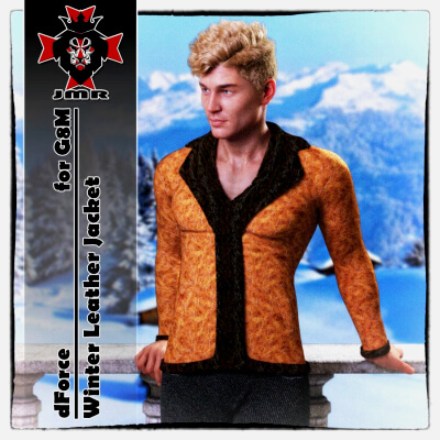 JMR dForce Winter Leather Jacket for G8M - Daz Content by JaMaRe