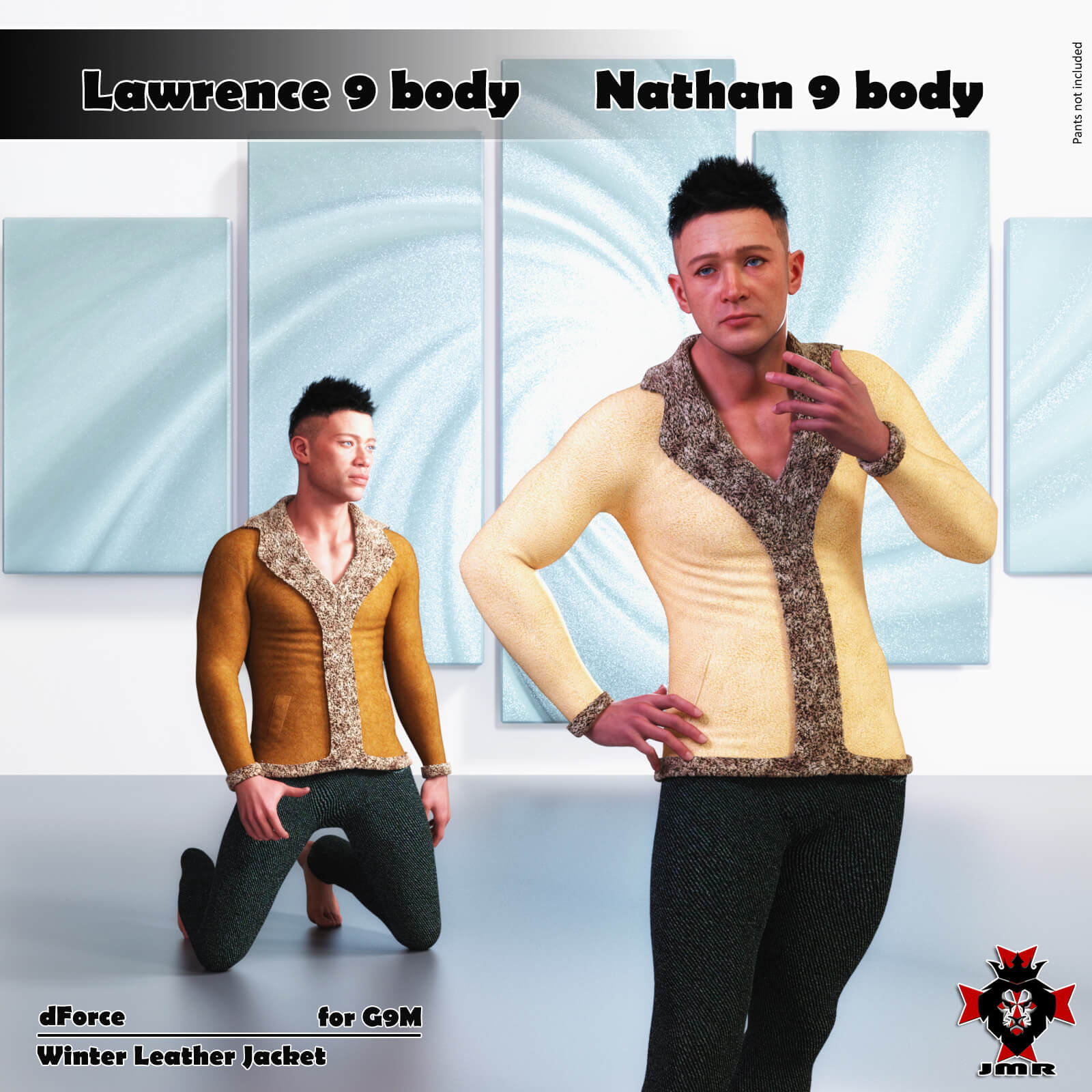 JMR dForce Winter Leather Jacket for G9M - Daz Content by JaMaRe