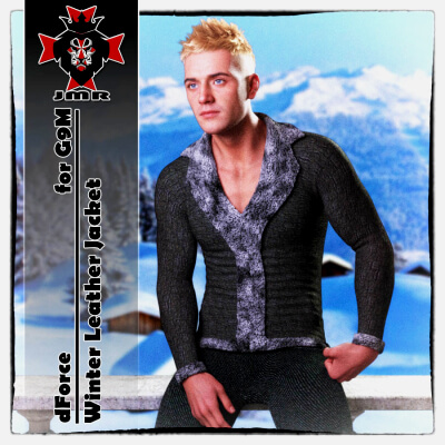 JMR dForce Winter Leather Jacket for G9M - Daz Content by JaMaRe