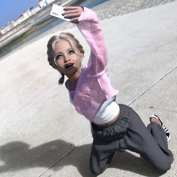 Kate bw2 3D Render | RenderHub Gallery