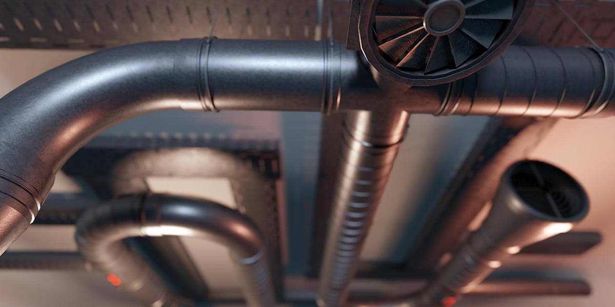 Ventilation Pipes and Conduits - 3D Model by jamesmiddzz