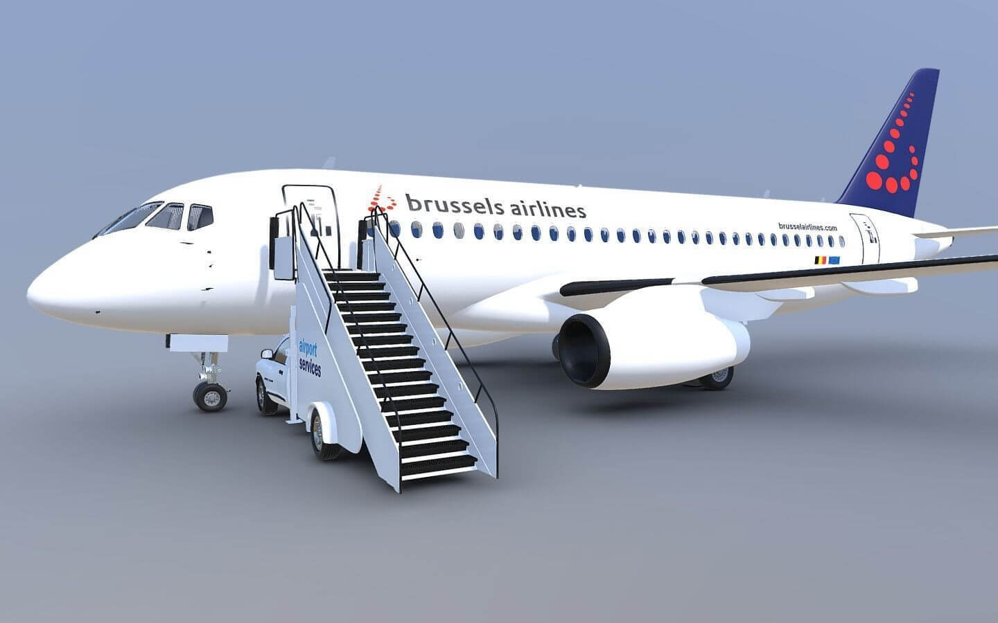 Airplane - Airport Car 3D Model by Jan Vancik
