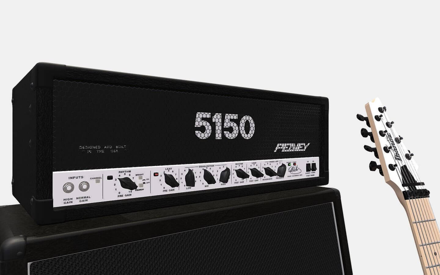 Metal Guitar Amp Stack Stage - 3D Model by Jan Vancik