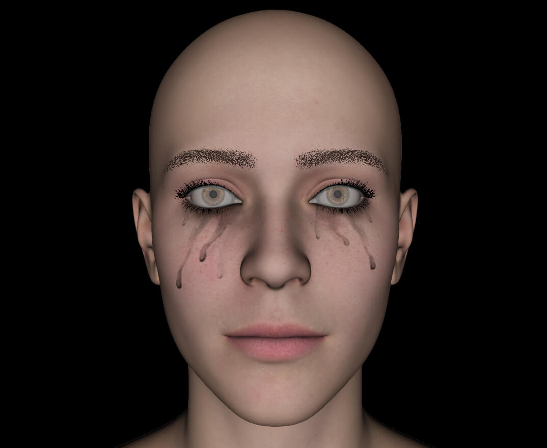 7 Running Makeup LIE Materials for Genesis 9 - Daz Content by janey