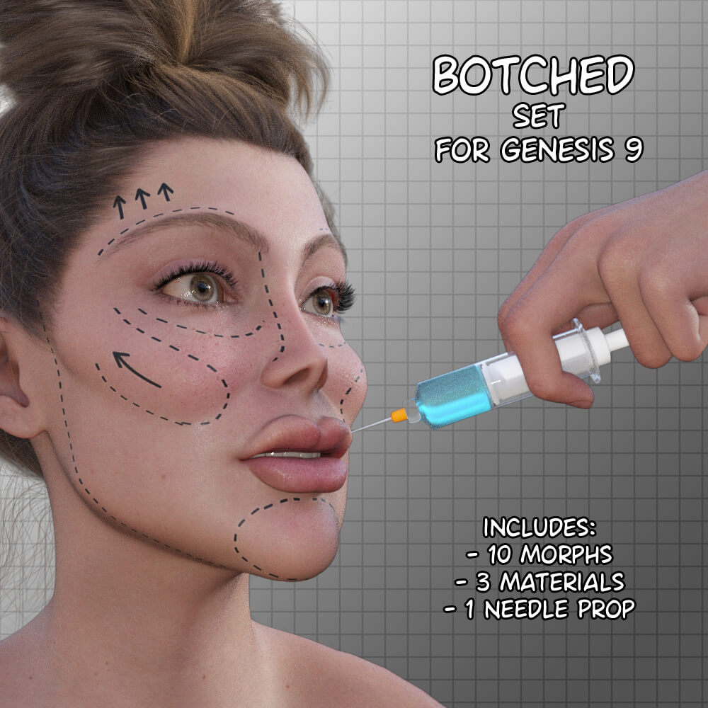 Botched Set for Genesis 9 - Daz Content by janey