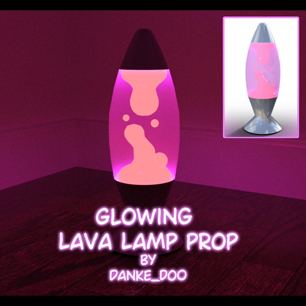 Glowing Lava Lamp Prop - Daz Content by janey