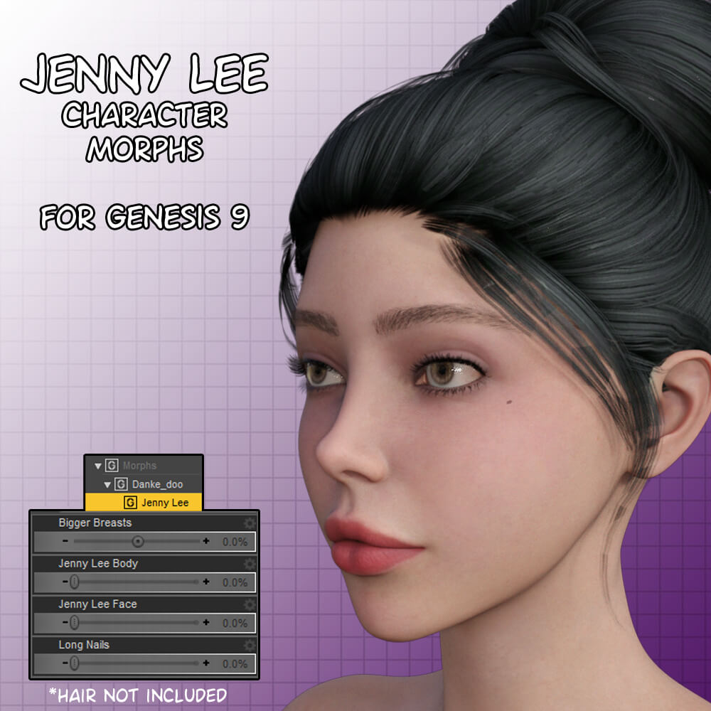 Jenny Lee Character Morph for Genesis 9 - Daz Content by janey