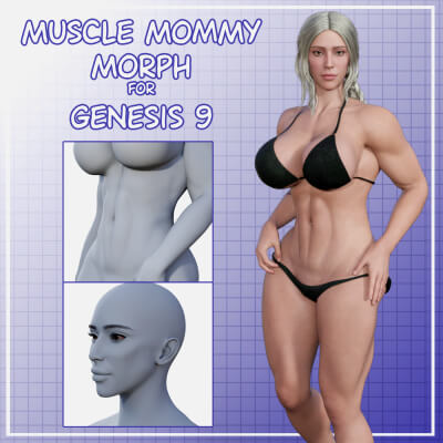 Muscle Mommy Morph for Genesis 9 - Daz Content by janey