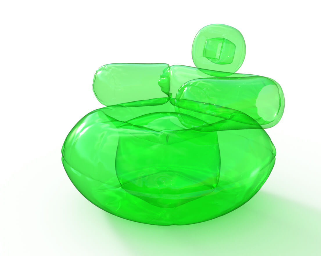 Retro Inflatable Chair Prop - Daz Content by janey