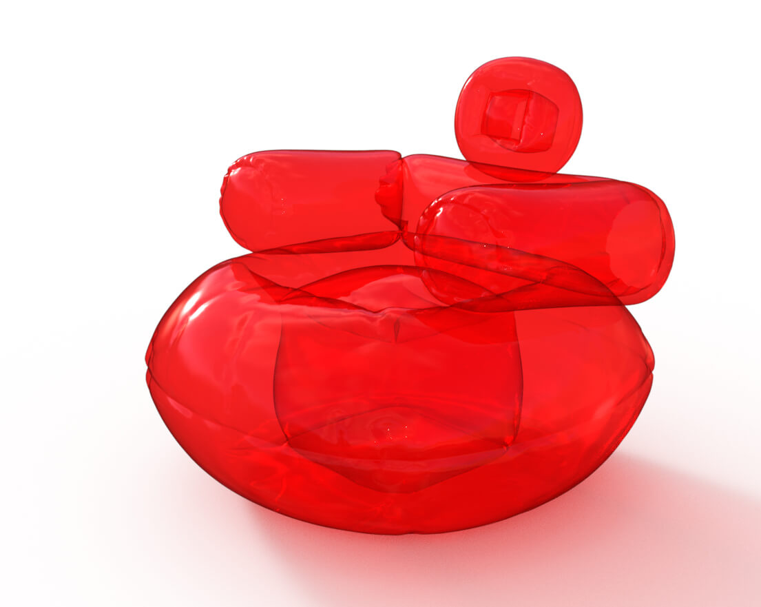 Retro Inflatable Chair Prop - Daz Content by janey