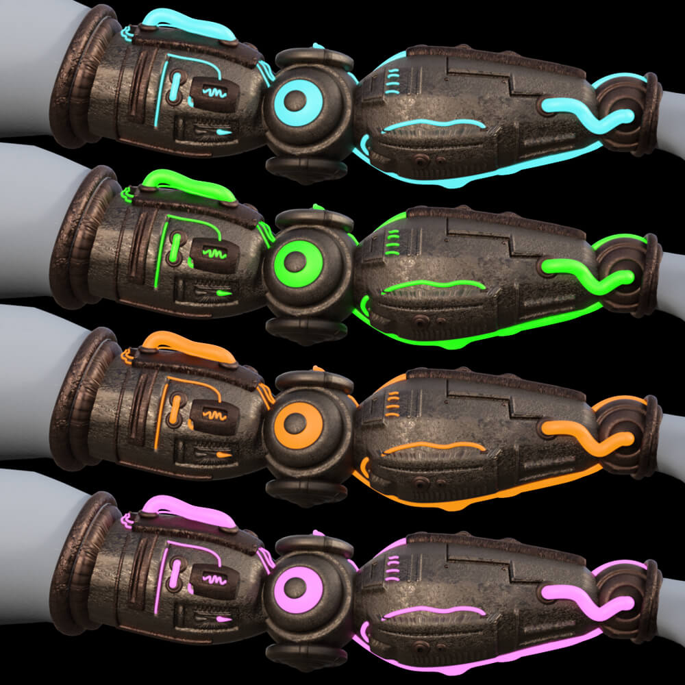 Robotic Arm Prosthetic for Genesis 9 - Daz Content by janey