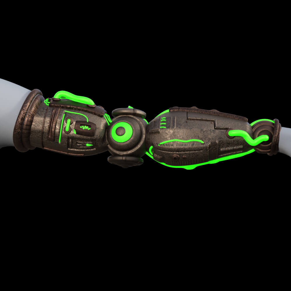 Robotic Arm Prosthetic for Genesis 9 - Daz Content by janey