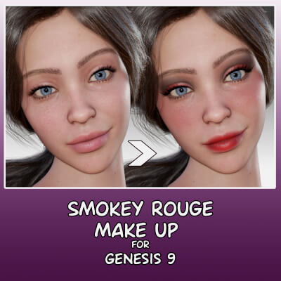 LIE Rouge Makeup for Genesis 9 - Daz Content by janey