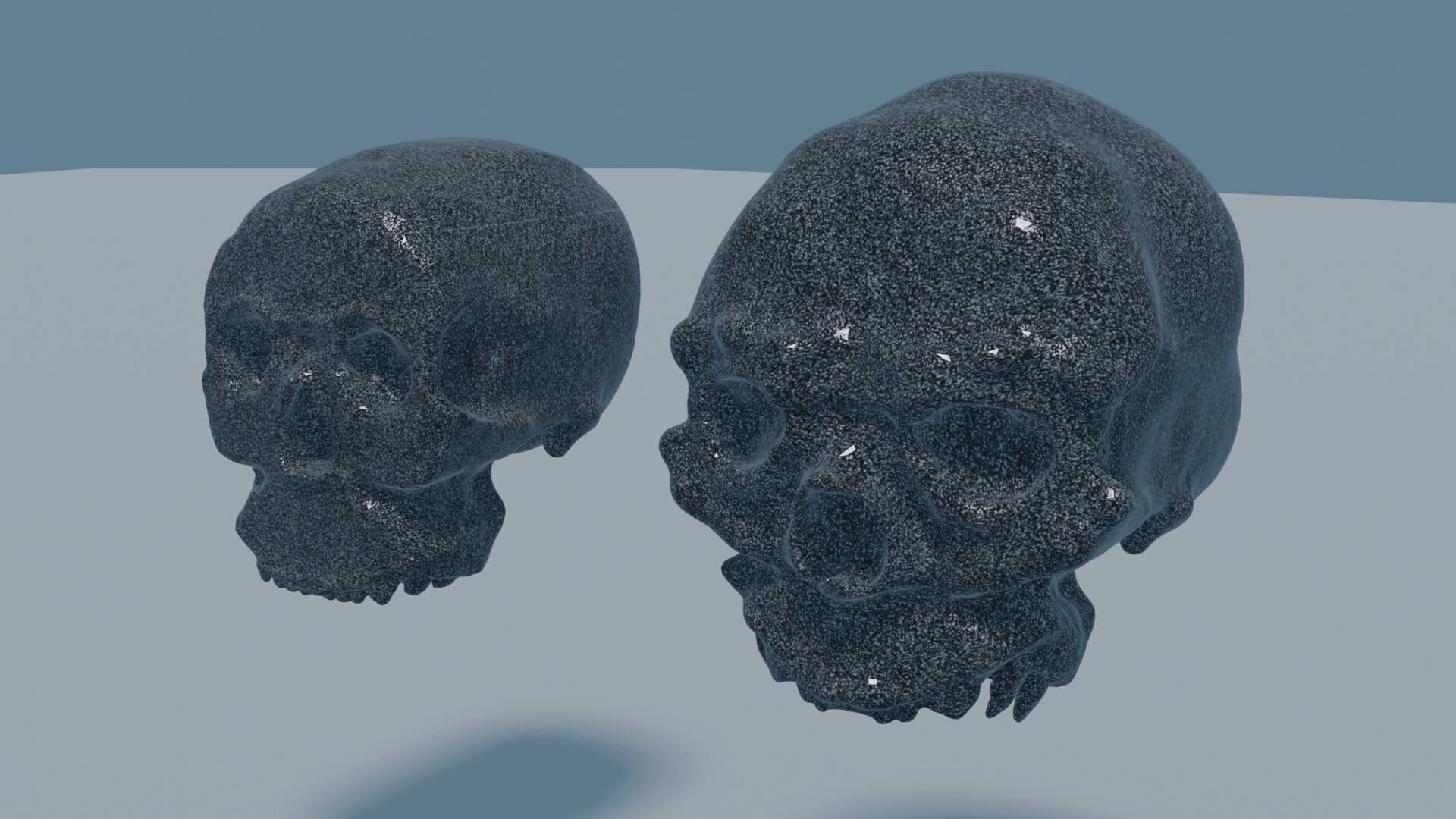 Ancient Neanderthal Skulls - 3D Model by japanzanuda