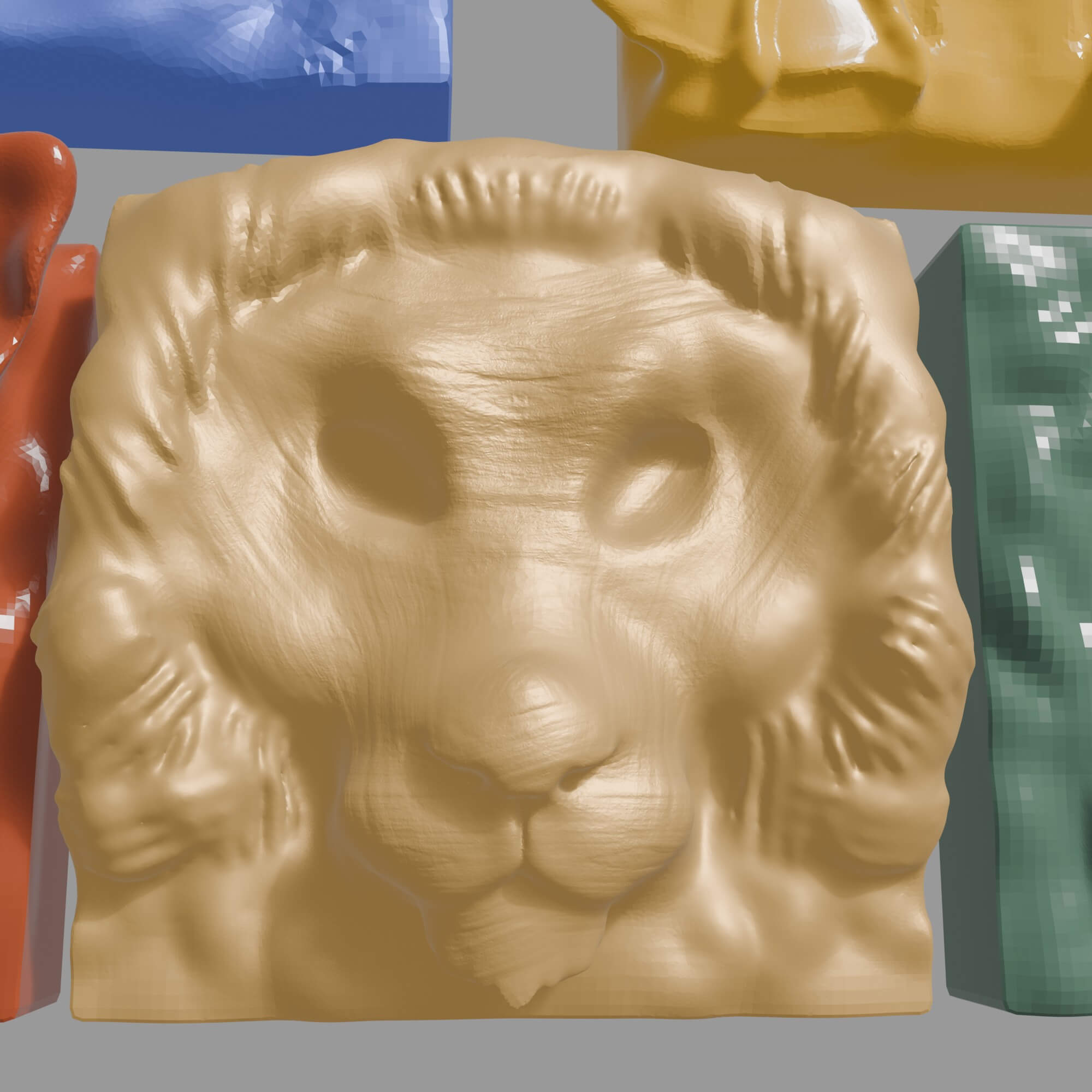 Animal and Skeleton Tile Set - 3D Model by japanzanuda