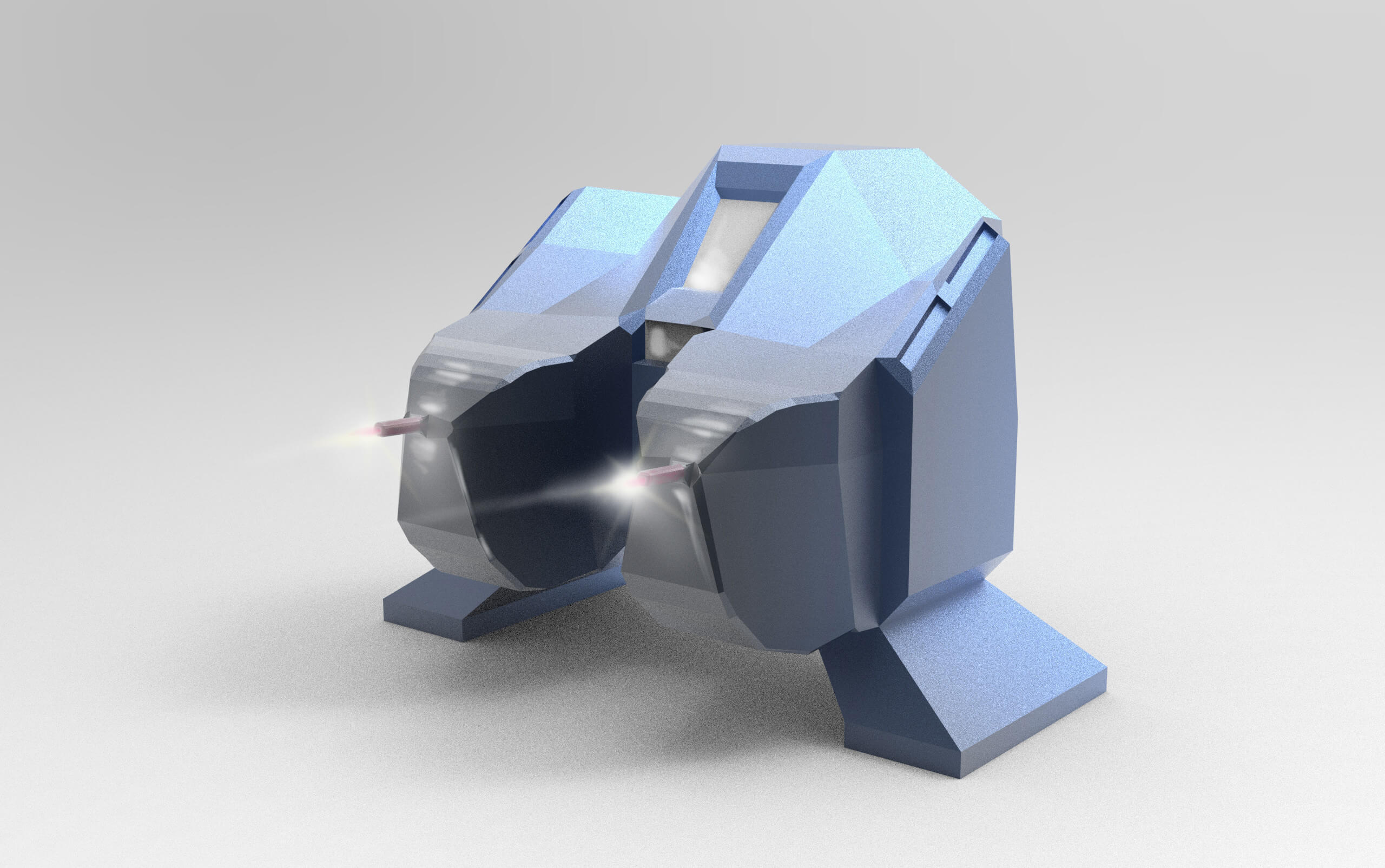 Automatic Machine Gun Turret - 3D Model by japanzanuda