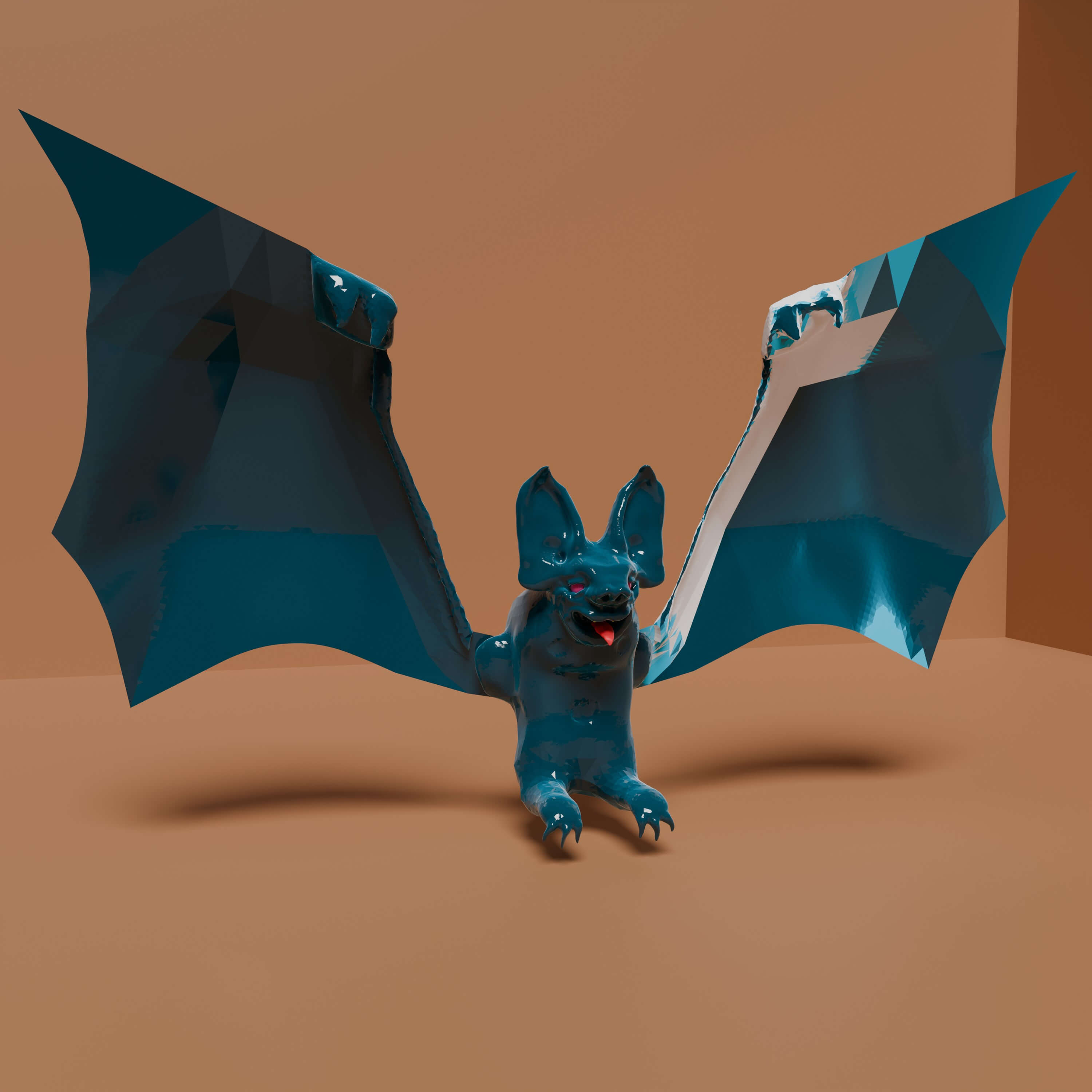 Demonic Bat With an Ugly Nose - 3D Model by japanzanuda
