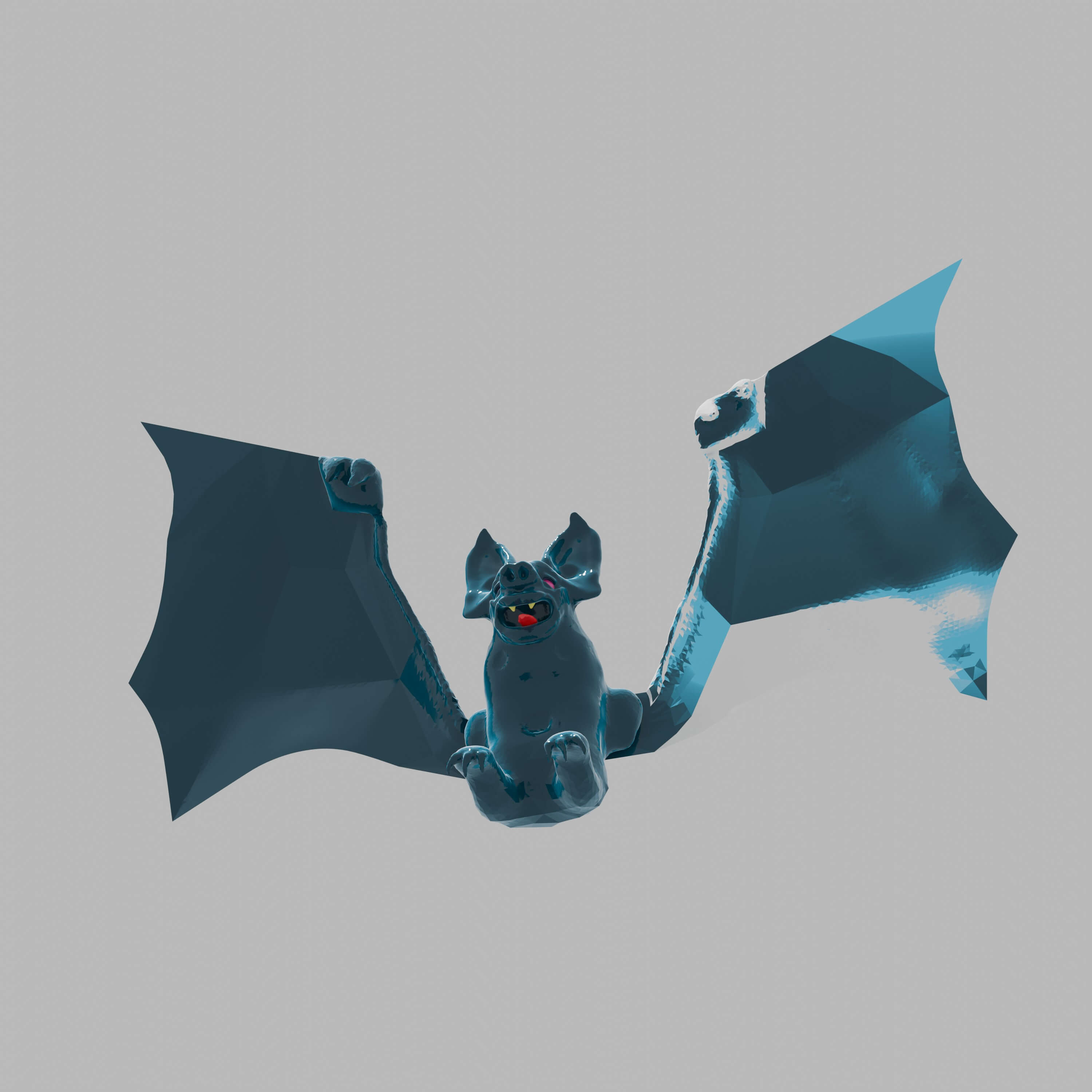 Demonic Bat With an Ugly Nose - 3D Model by japanzanuda