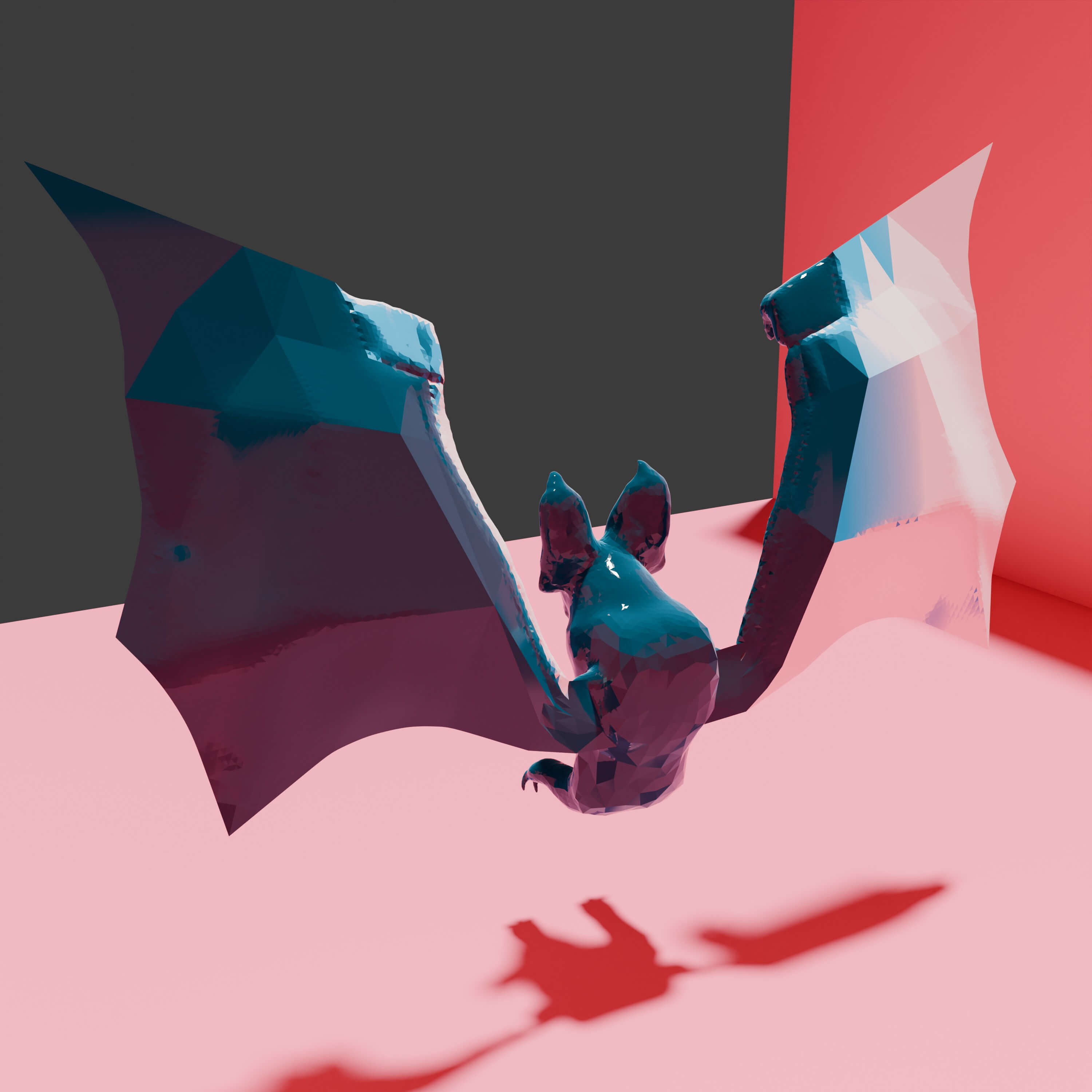 Demonic Bat With an Ugly Nose - 3D Model by japanzanuda