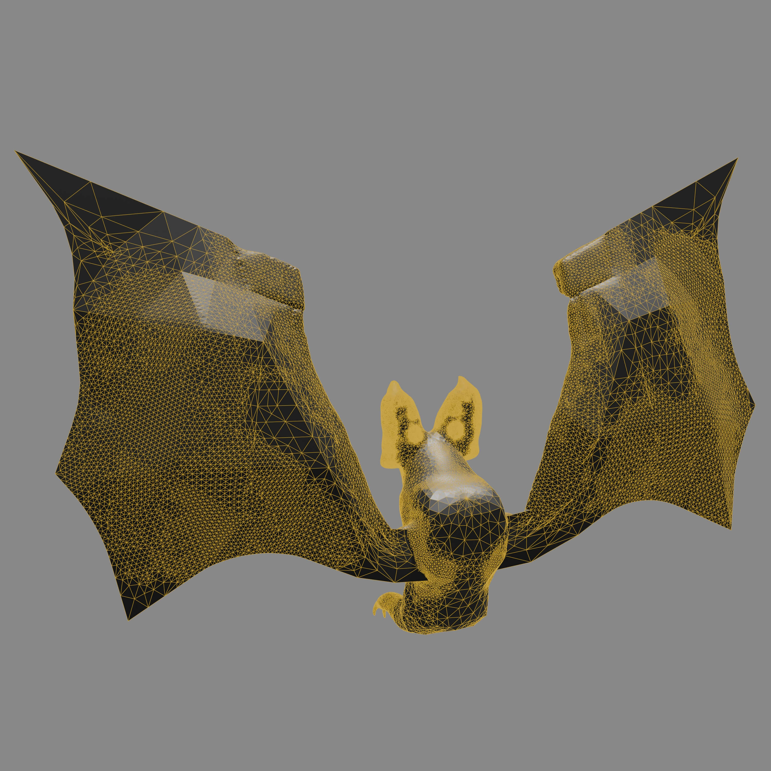 Demonic Bat With an Ugly Nose - 3D Model by japanzanuda