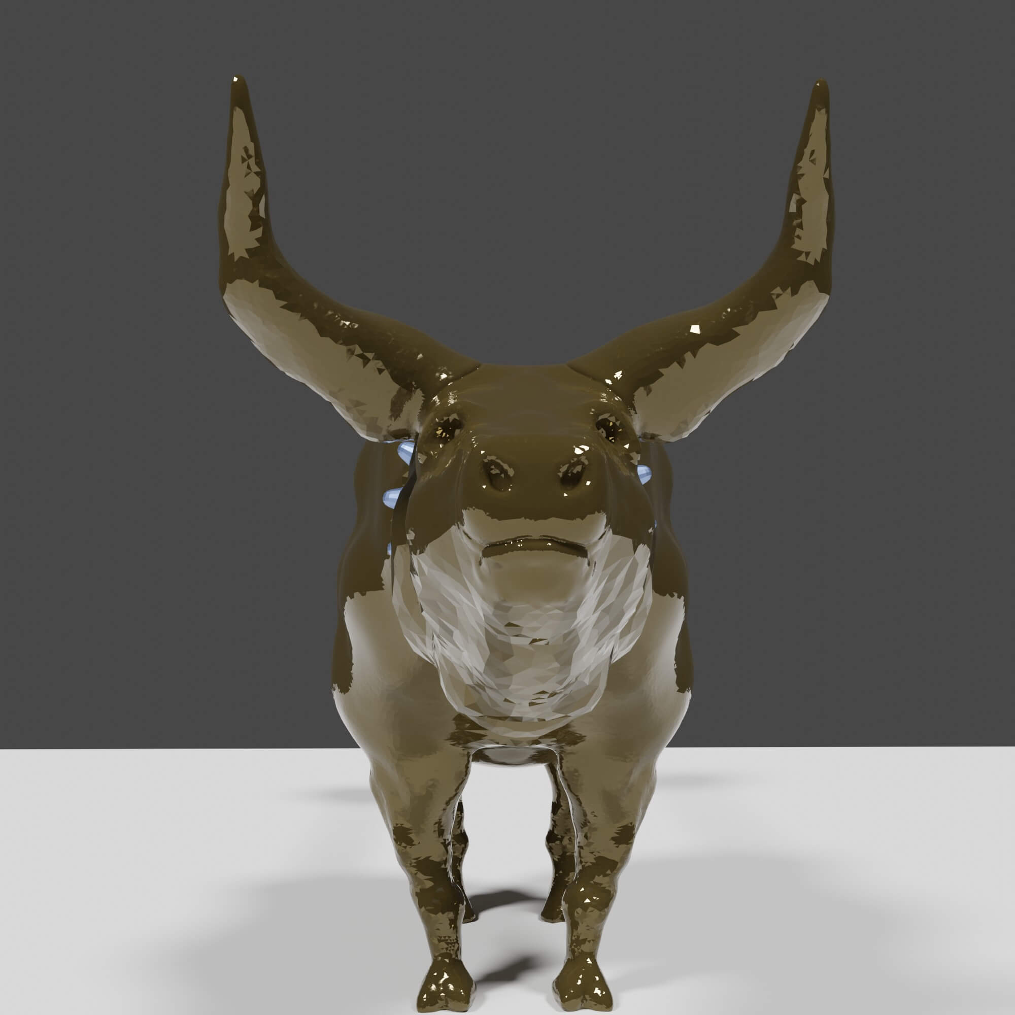 Bull With a Long Tail - 3D Model by japanzanuda