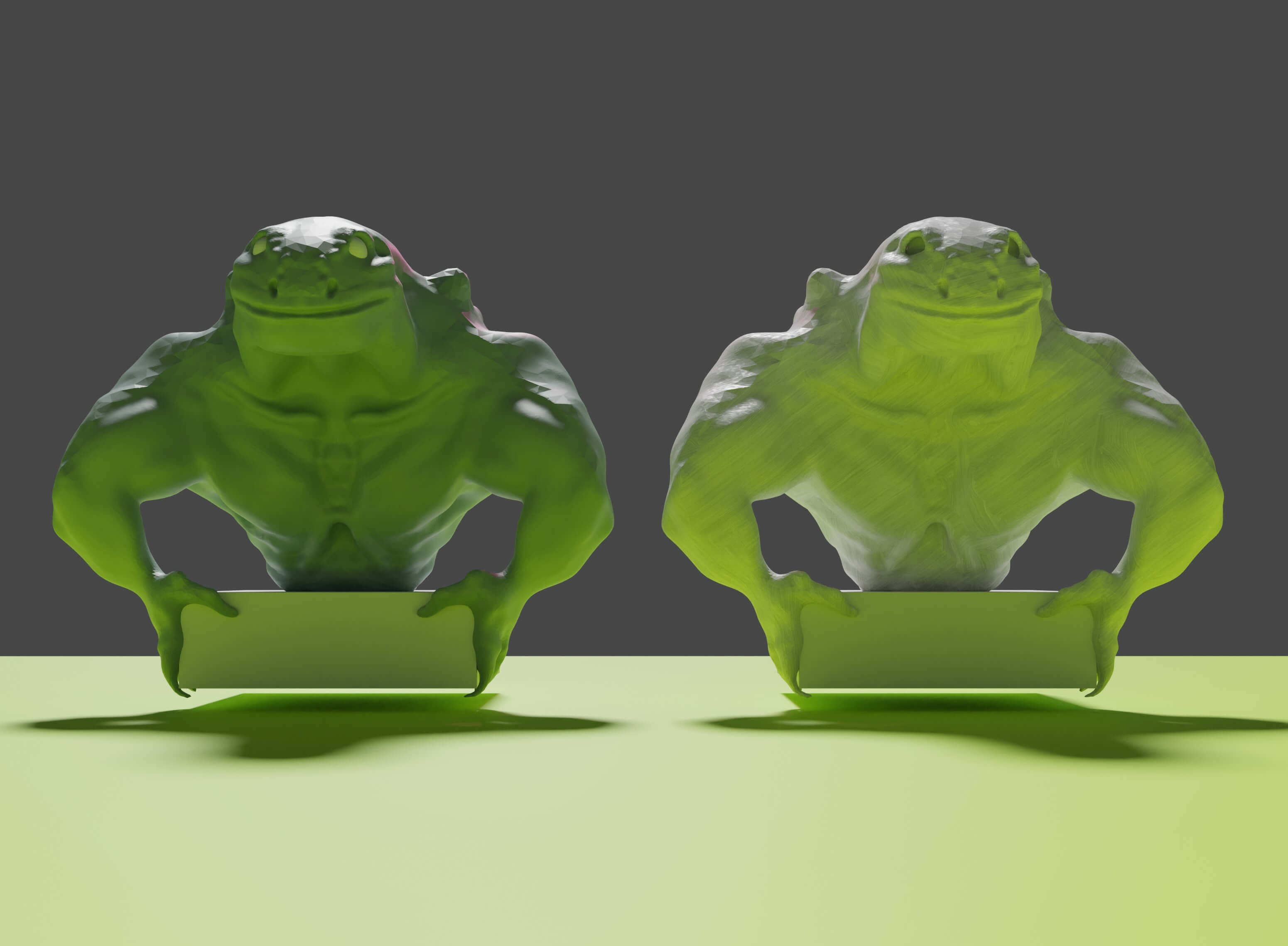 Bust or Statue of The Ancient Lizard God or Just a Lizard - 3D Model by ...