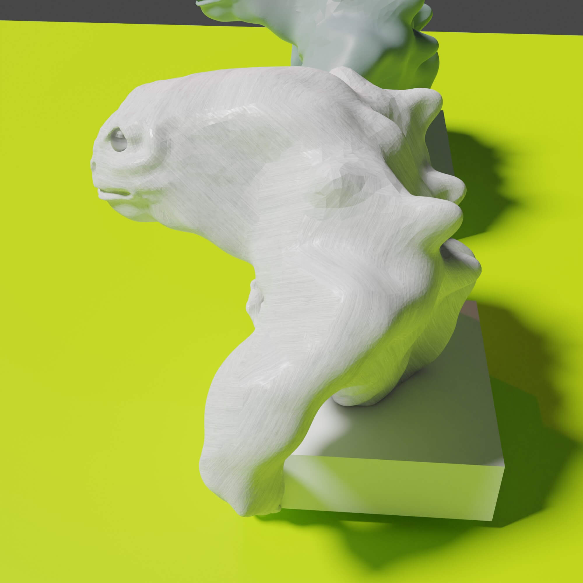 Bust or Statue of The Ancient Lizard God or Just a Lizard - 3D Model by ...