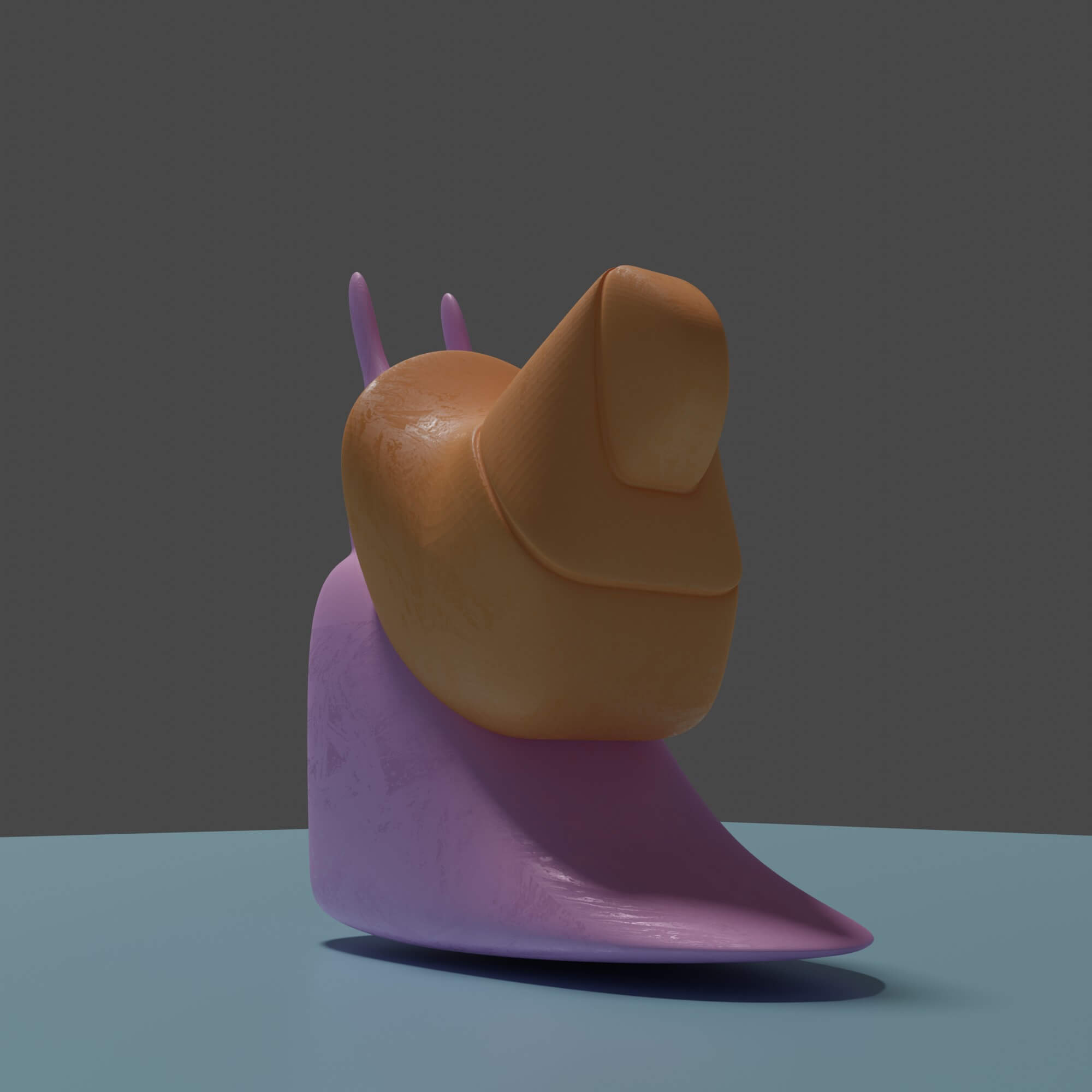 Cartoon Snail With Shell - 3D Model by japanzanuda