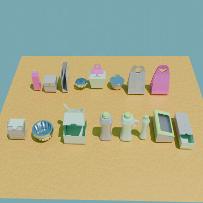New 3D Models | Food And Drinks | Boxes | RenderHub