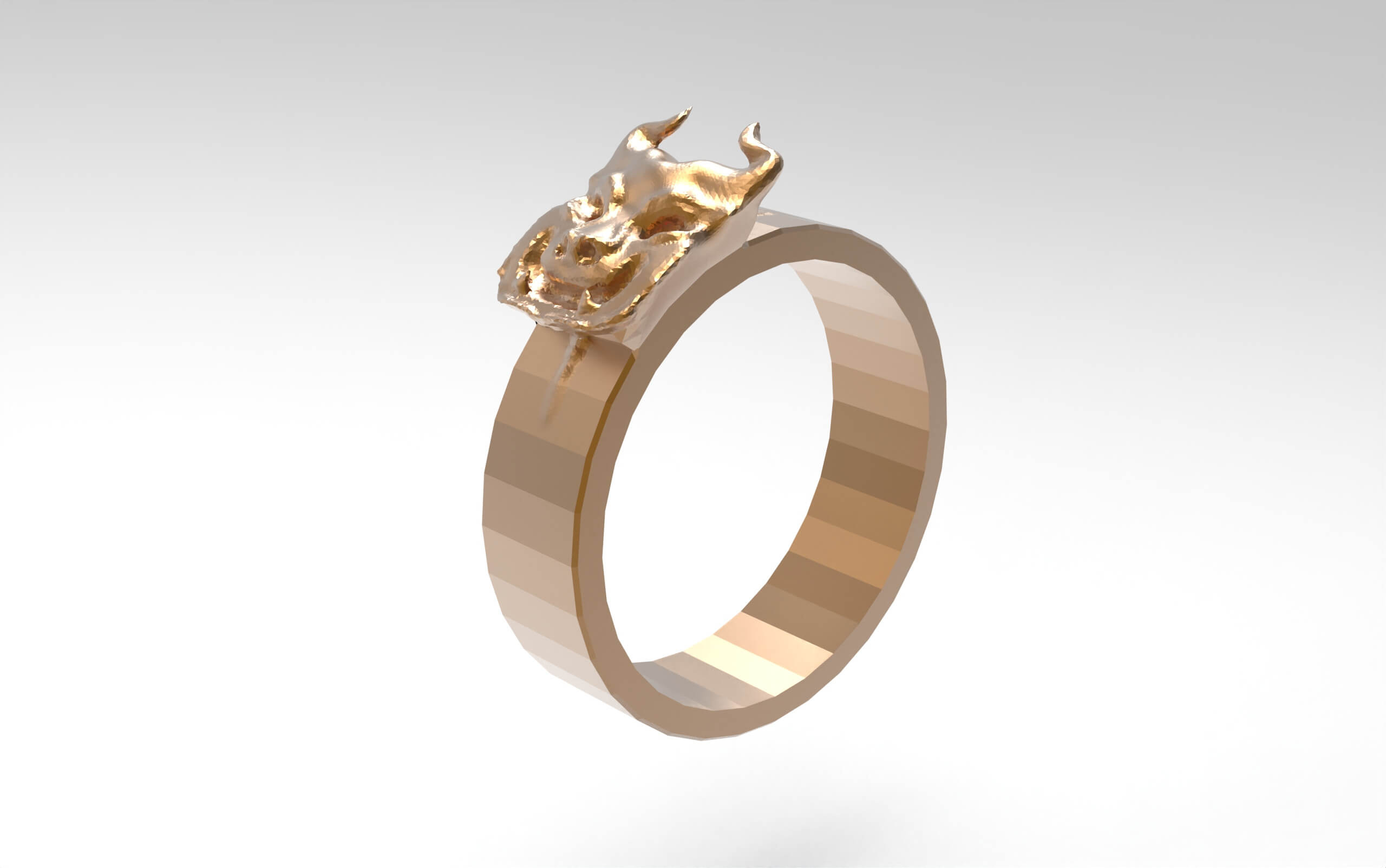 Demon Ring in Mineral - 3D Model by japanzanuda