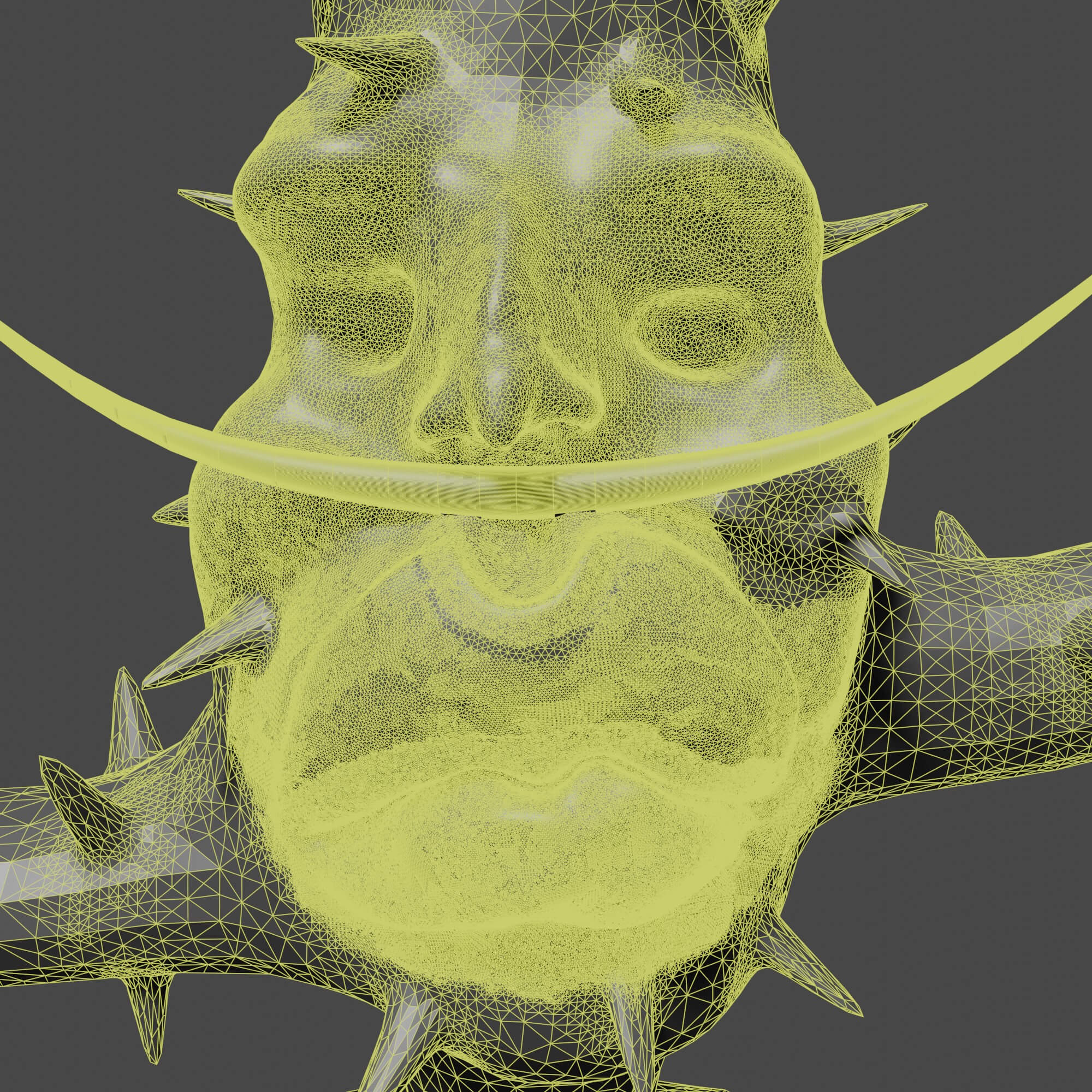 Demonic Mustachioed Cactus - 3D Model by japanzanuda