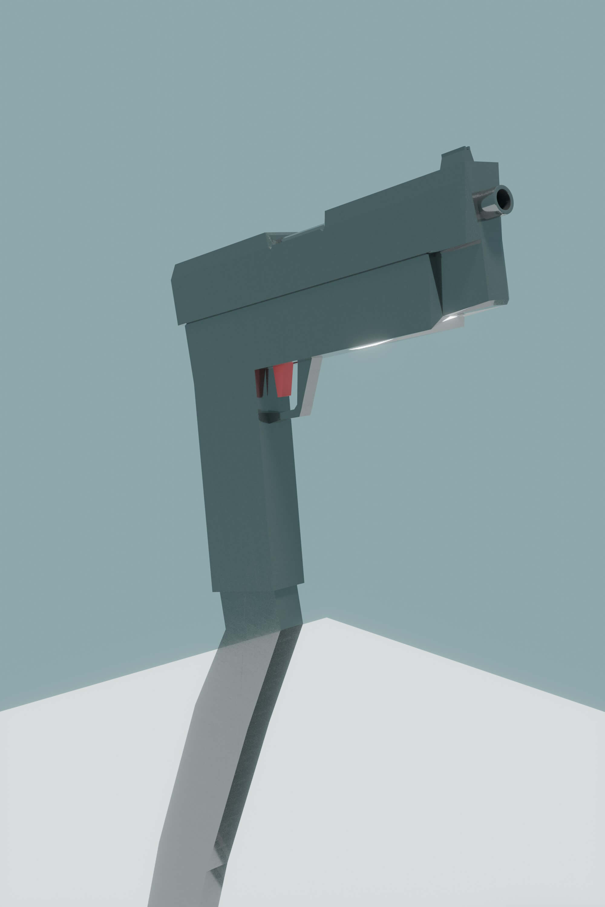 Eared Monitor and Lamp Gun - 3D Model by japanzanuda