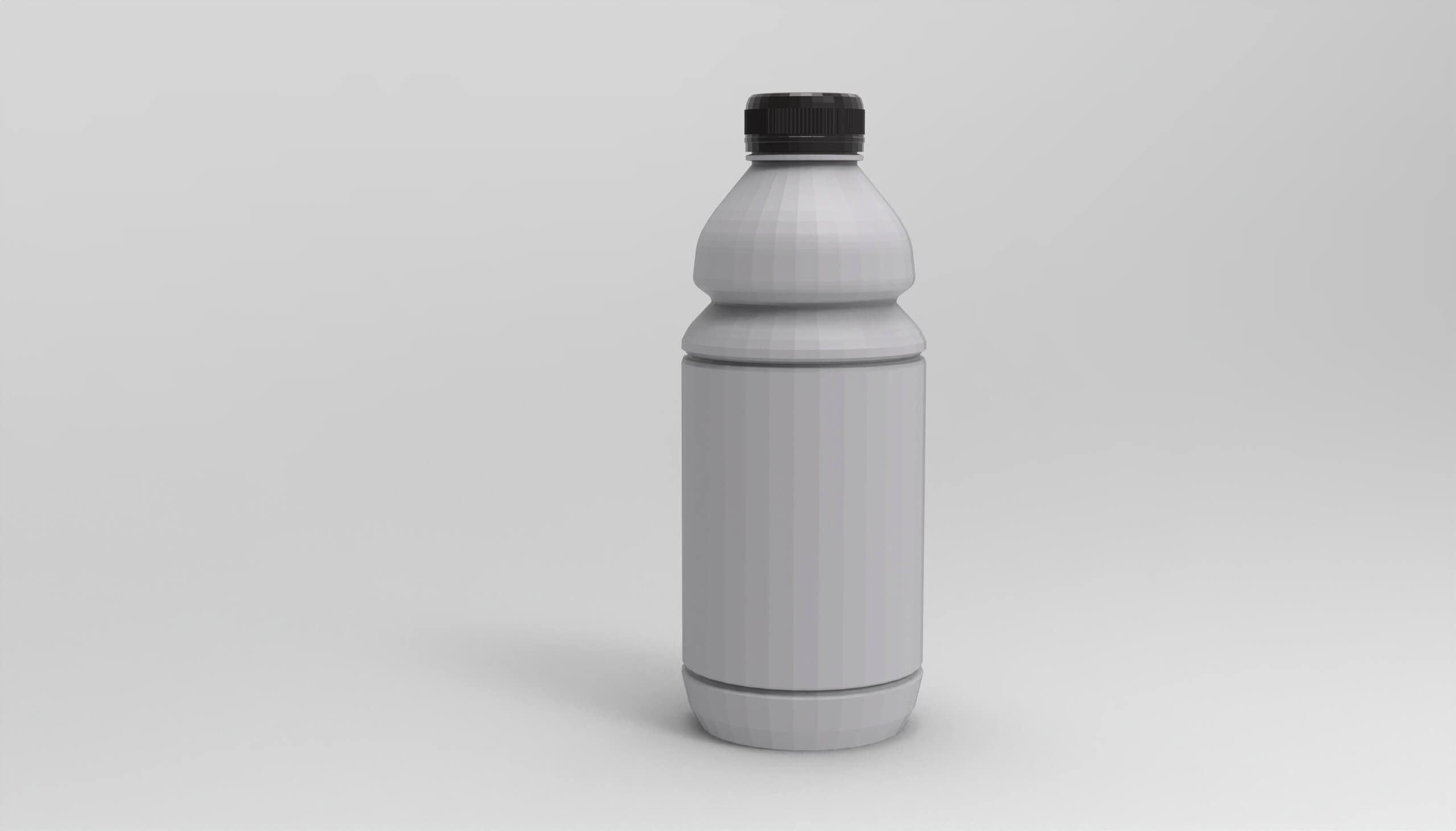 Bottle with Cap - 3D Model by japanzanuda
