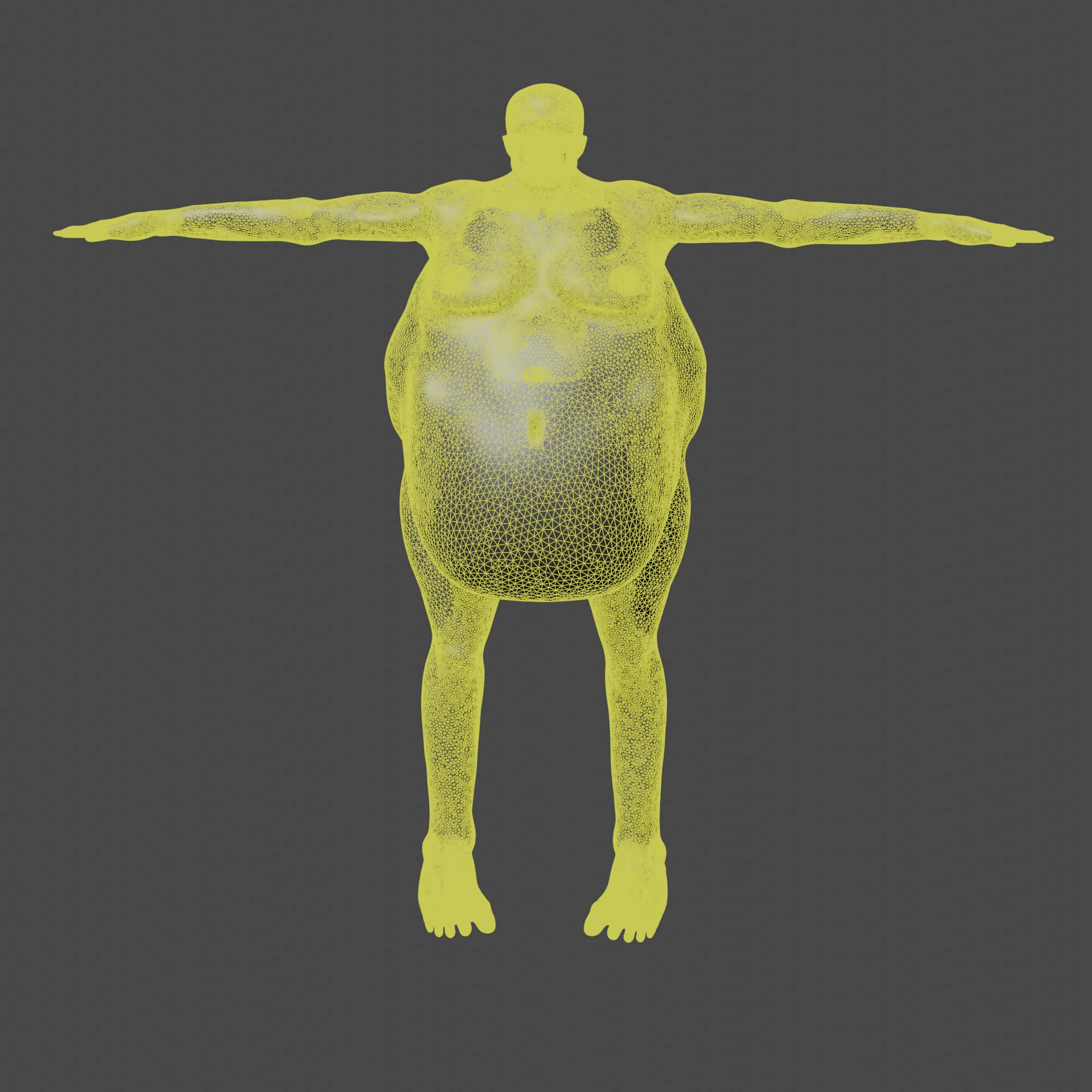 Fat Man or Anthropomorphic Character - 3D Model by japanzanuda