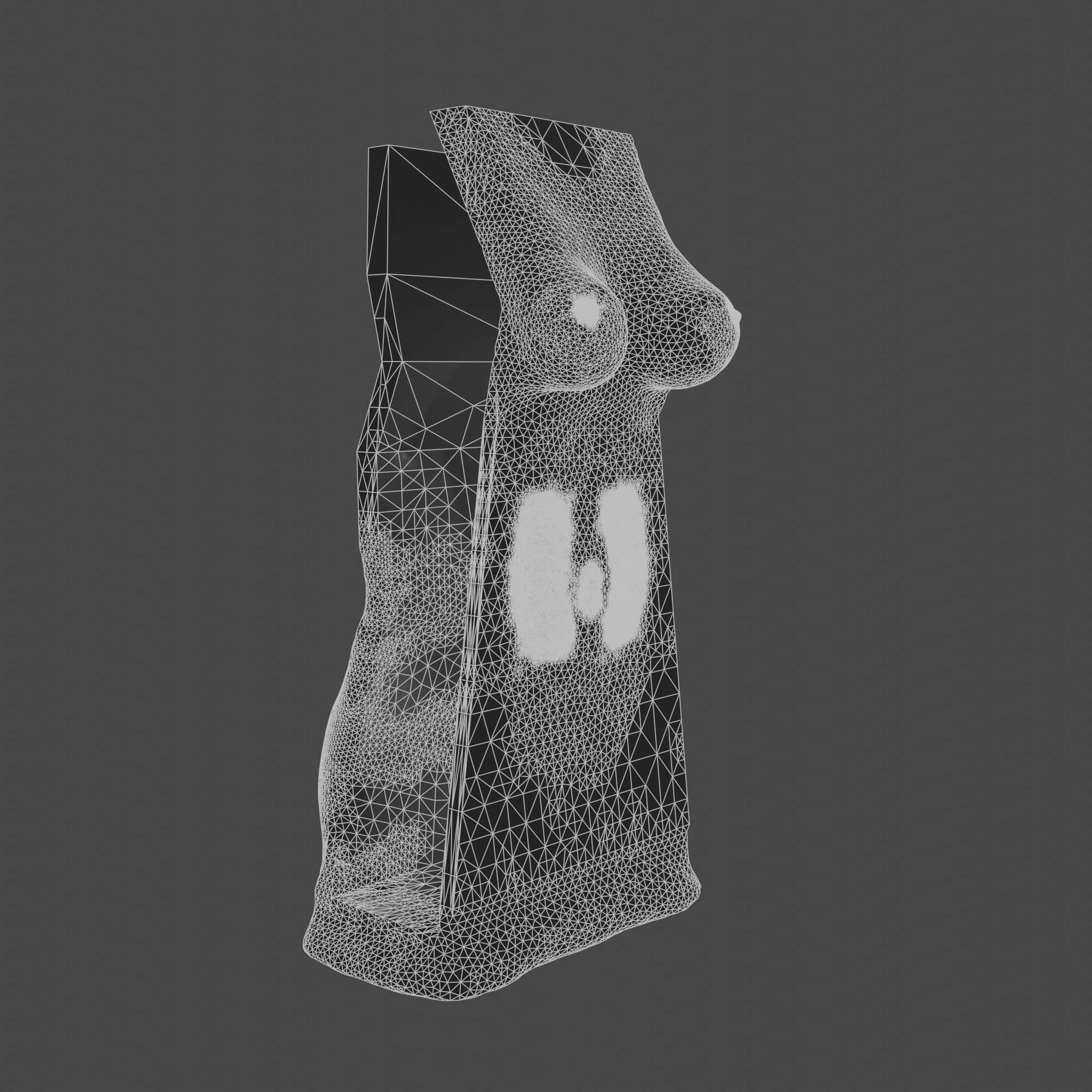 Female Stone Statue or Monument - 3D Model by japanzanuda