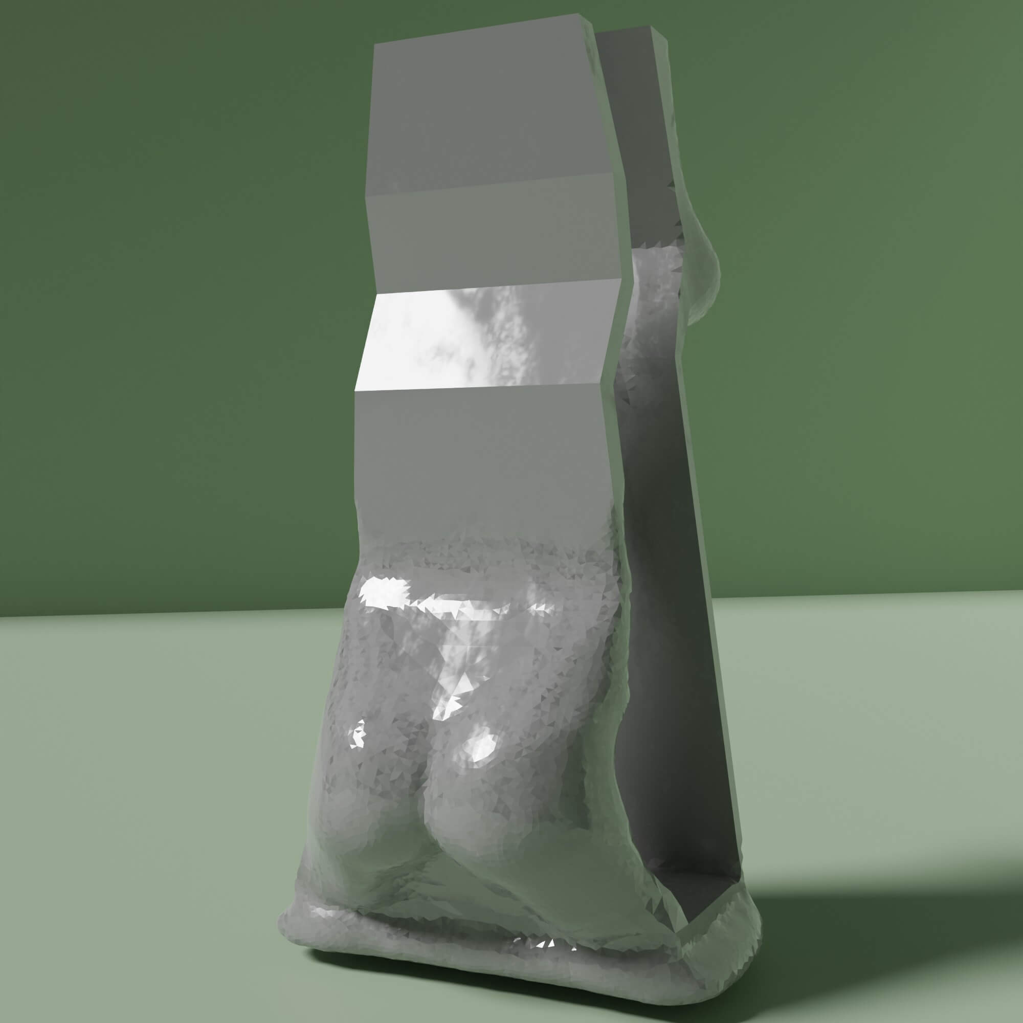 Female Stone Statue or Monument - 3D Model by japanzanuda