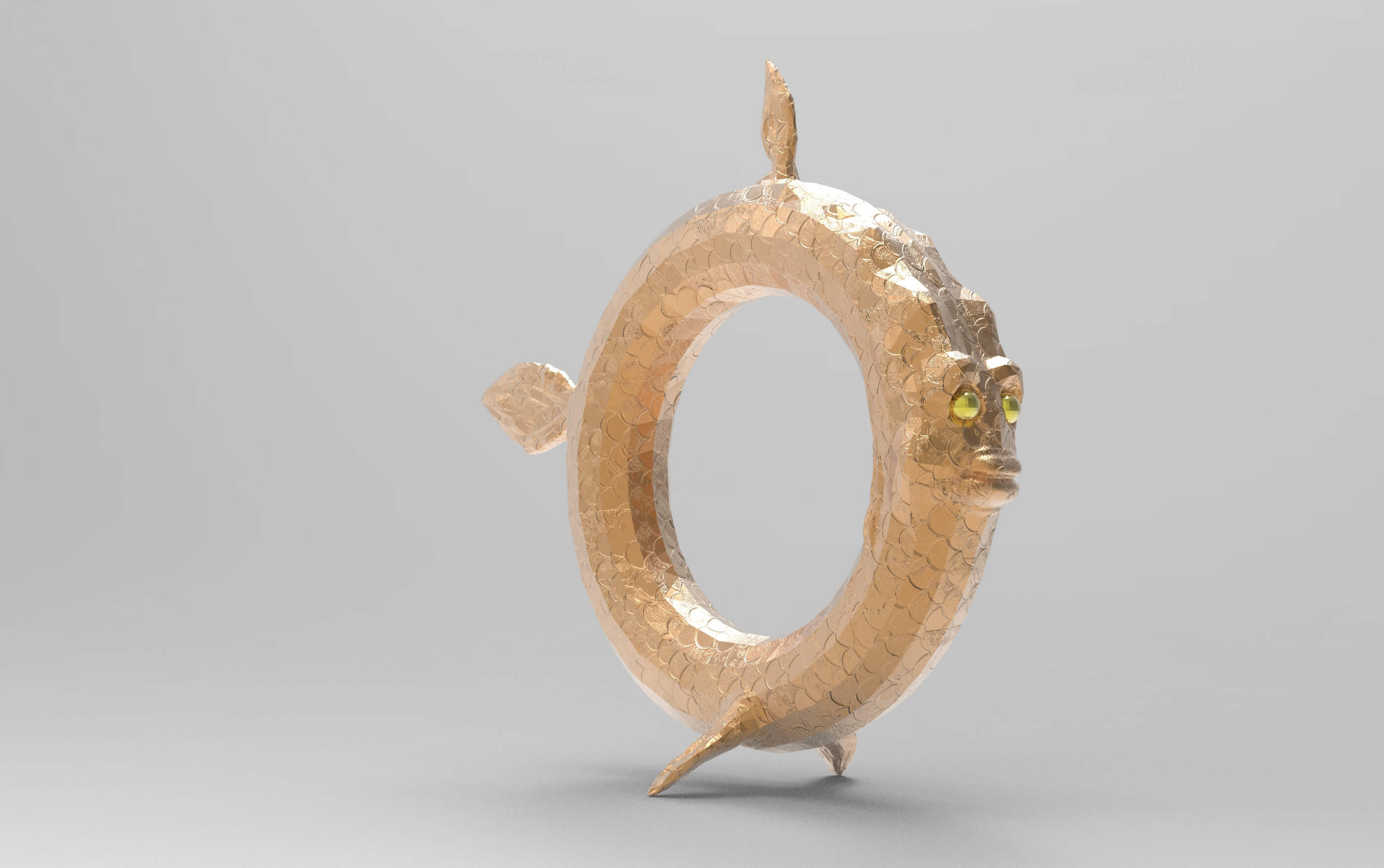 Fish in Form Torus - 3D Model by japanzanuda