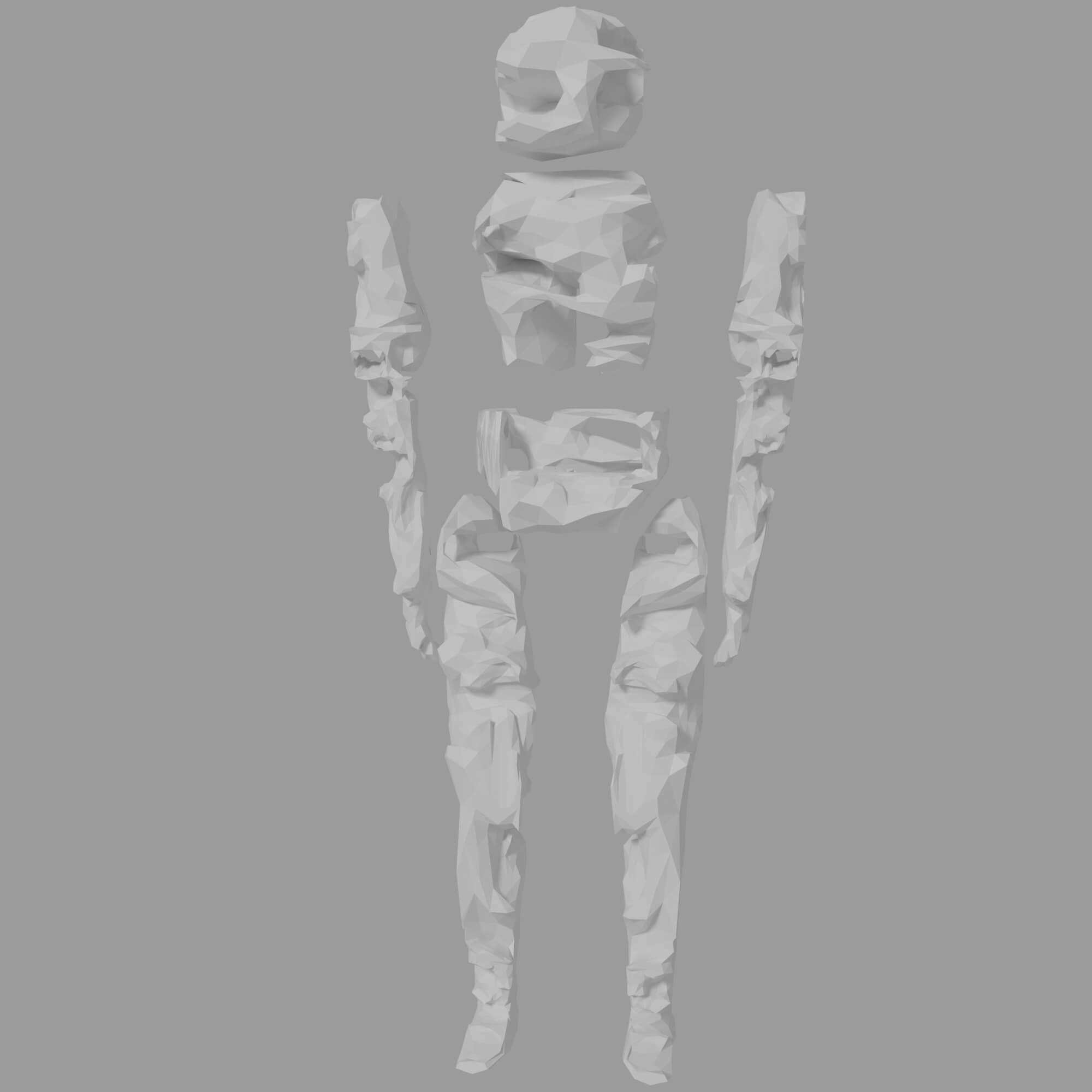 Glass Golem With Glowstick - 3D Model by japanzanuda